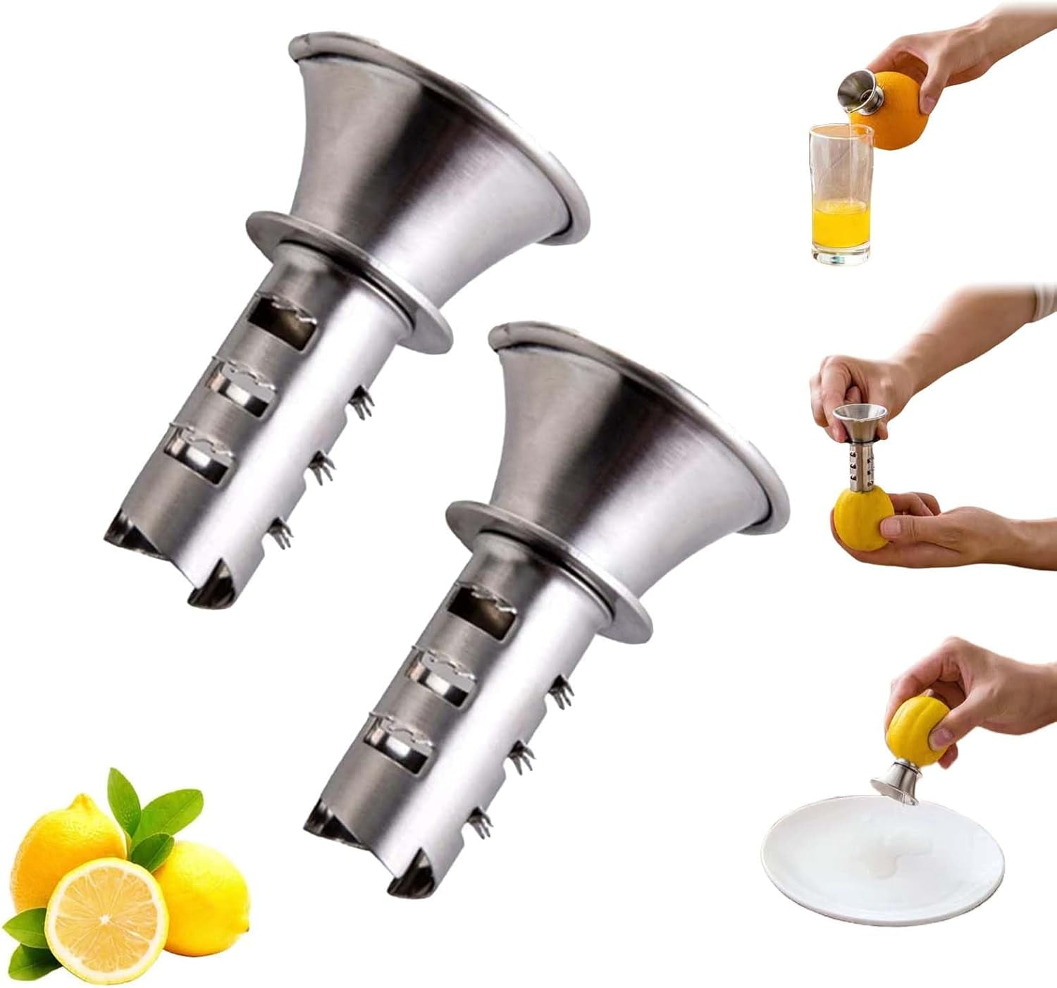 Lemon Squeezer, 2025 New Screw-Top Lemon Squeezer, Stainless Steel ...