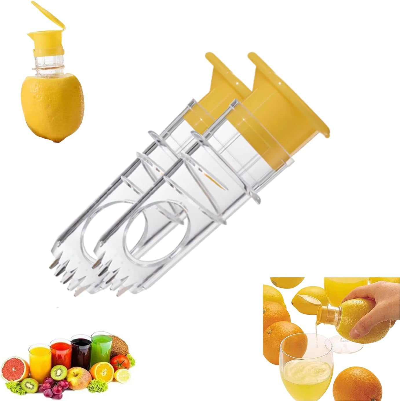 Lemon Squeezer 2025 New Screw Top Manual Citrus Juicer Portable Lemon ...