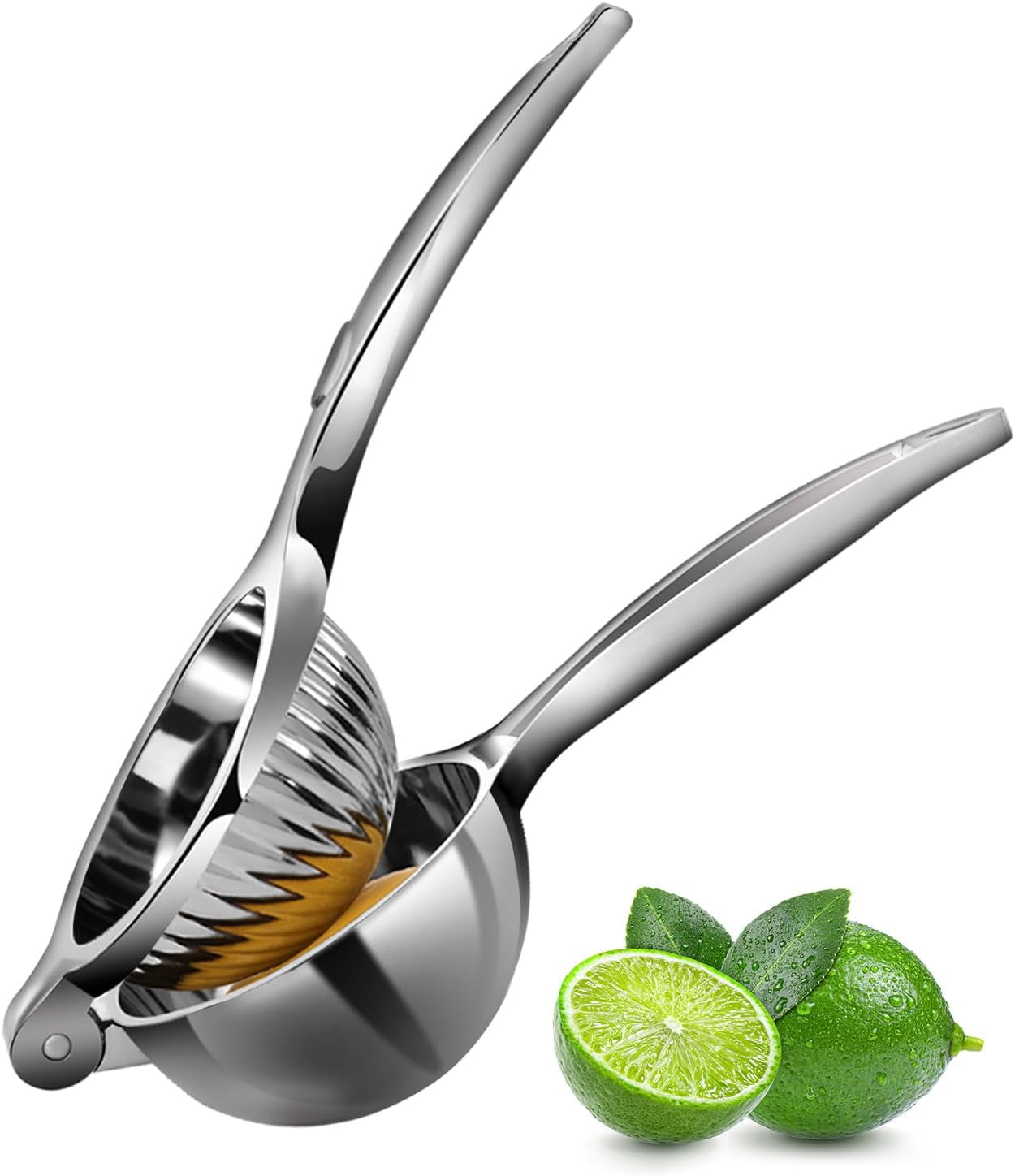 Lemon Squeezer, Heavy Duty Lemon Juicer, Stainless Steel Lime Squeezer ...