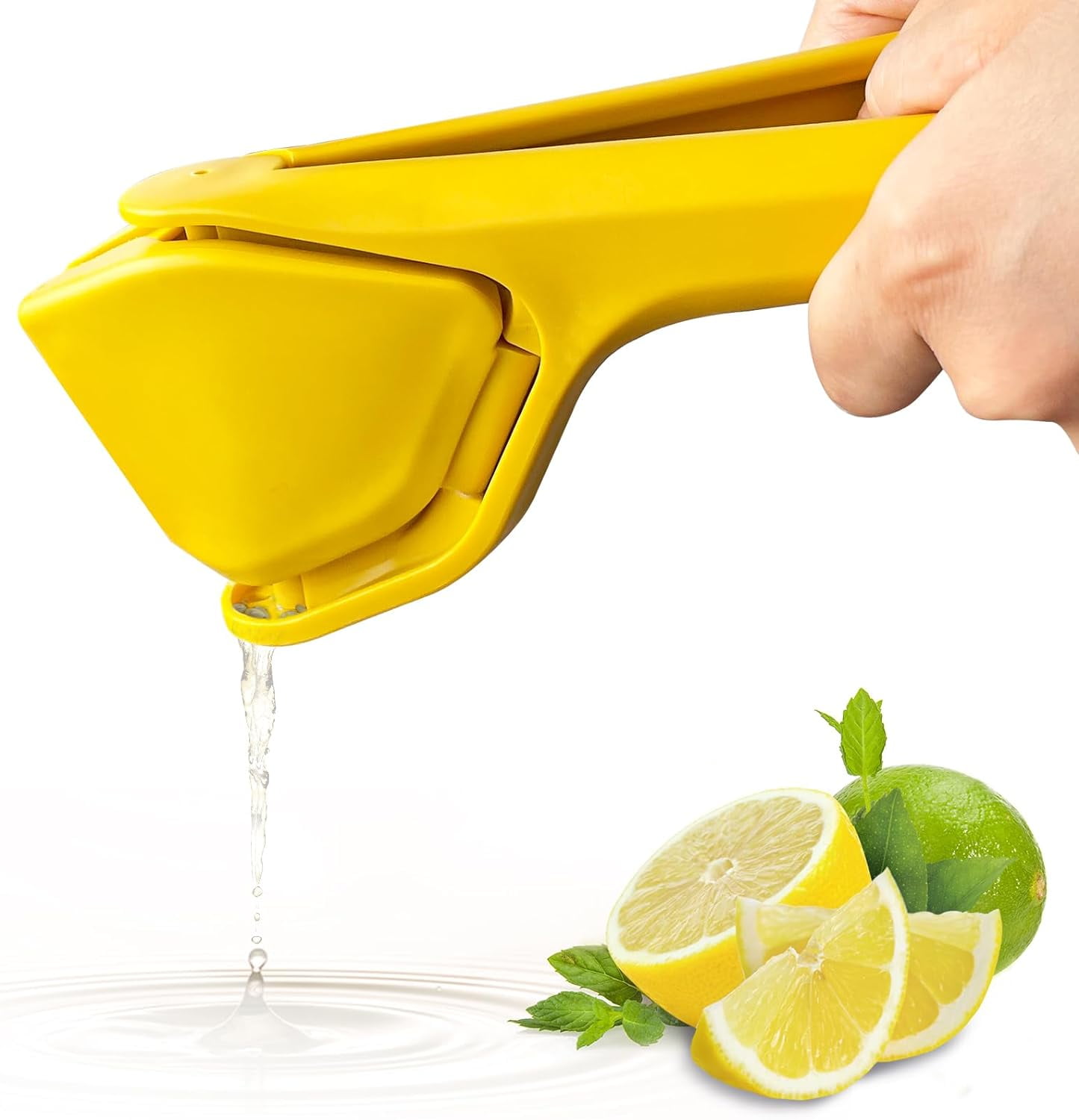 Lemon Squeezer Manual, Max Juice Extraction Lemon Juicer Squeezer, Easy-to-Use Flat Lemon Lime ...