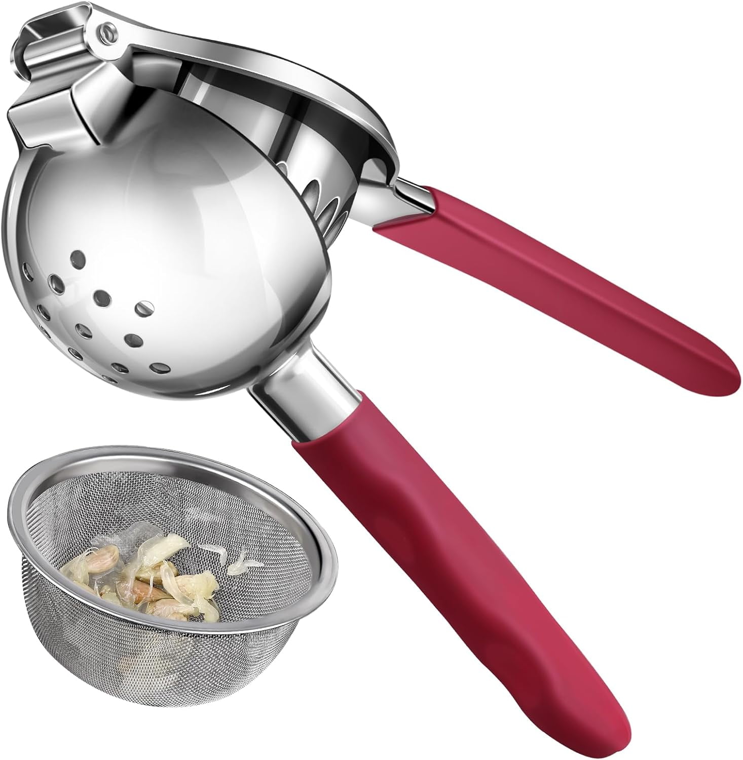 Lemon Squeezer, Sopito Stainless Steel Citrus Squeezer with Mesh ...