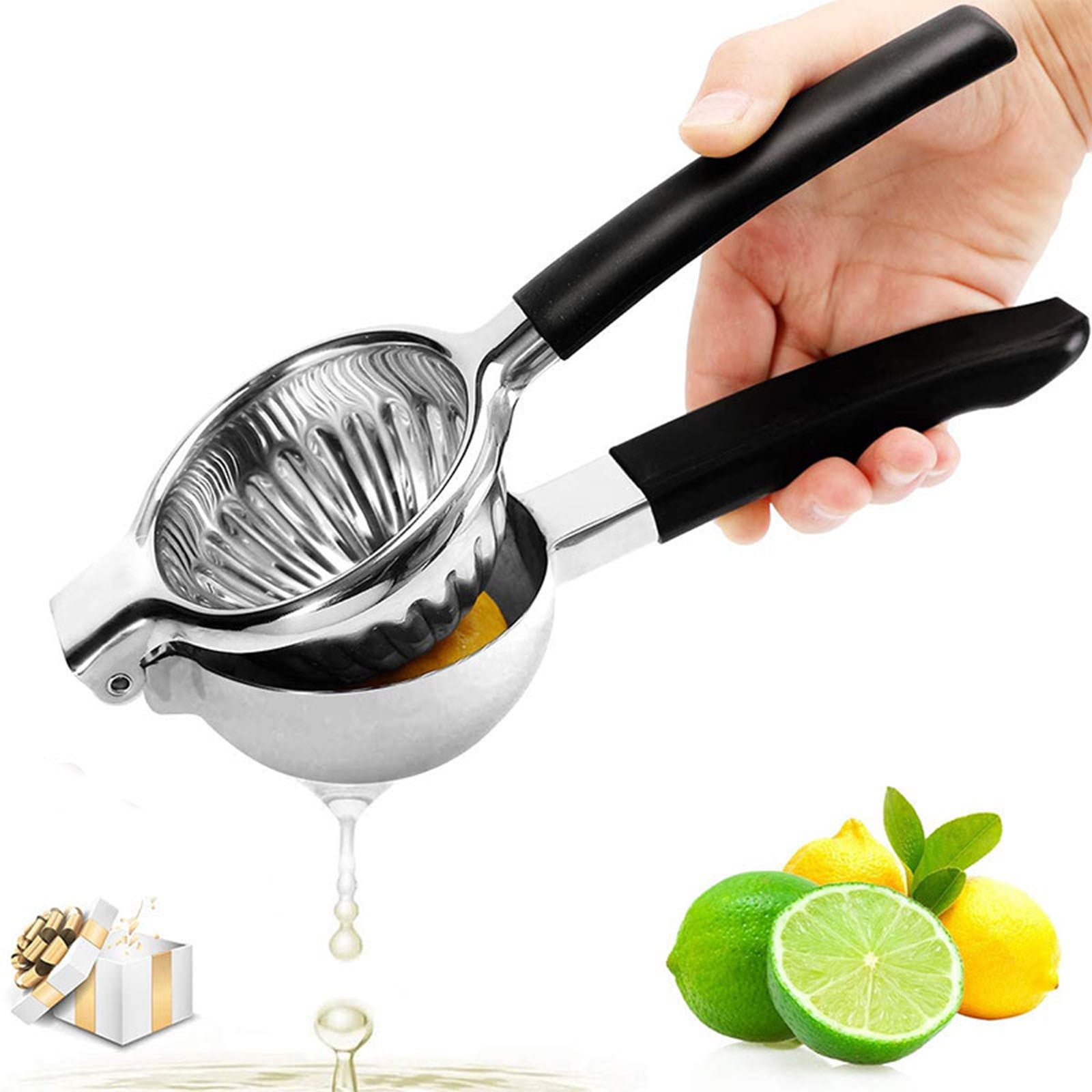 Lemon Squeezer, Stainless Steel Citrus Press Juicer Heavy Duty with ...