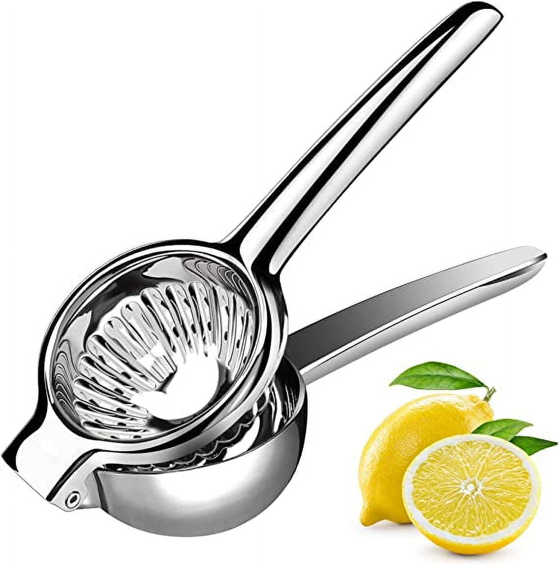 Stainless Steel Lemon Squeezer, Handheld Citrus Press Juicer, Non-Slip Grip, Medium - Walmart.com