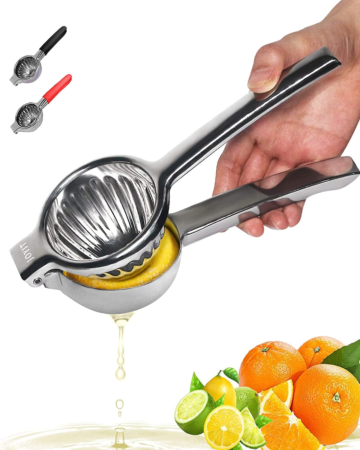 Lemon Squeezer Stainless Steel - Heavy Duty Lemon Juicer, Large Sturdy ...