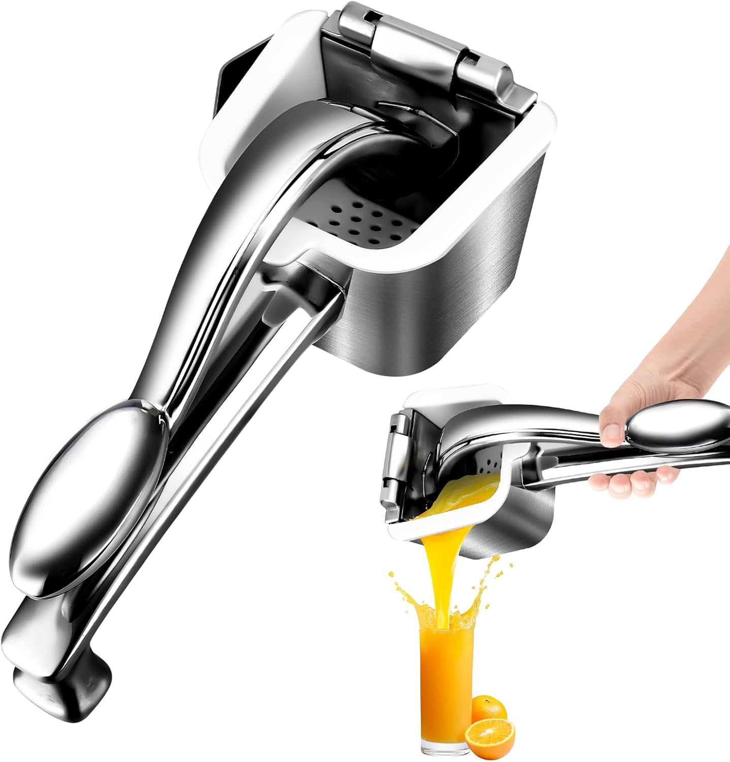 Lemon Squeezer Stainless Steel-Lemon Juicer Squeeezer & Orange Juicer ...
