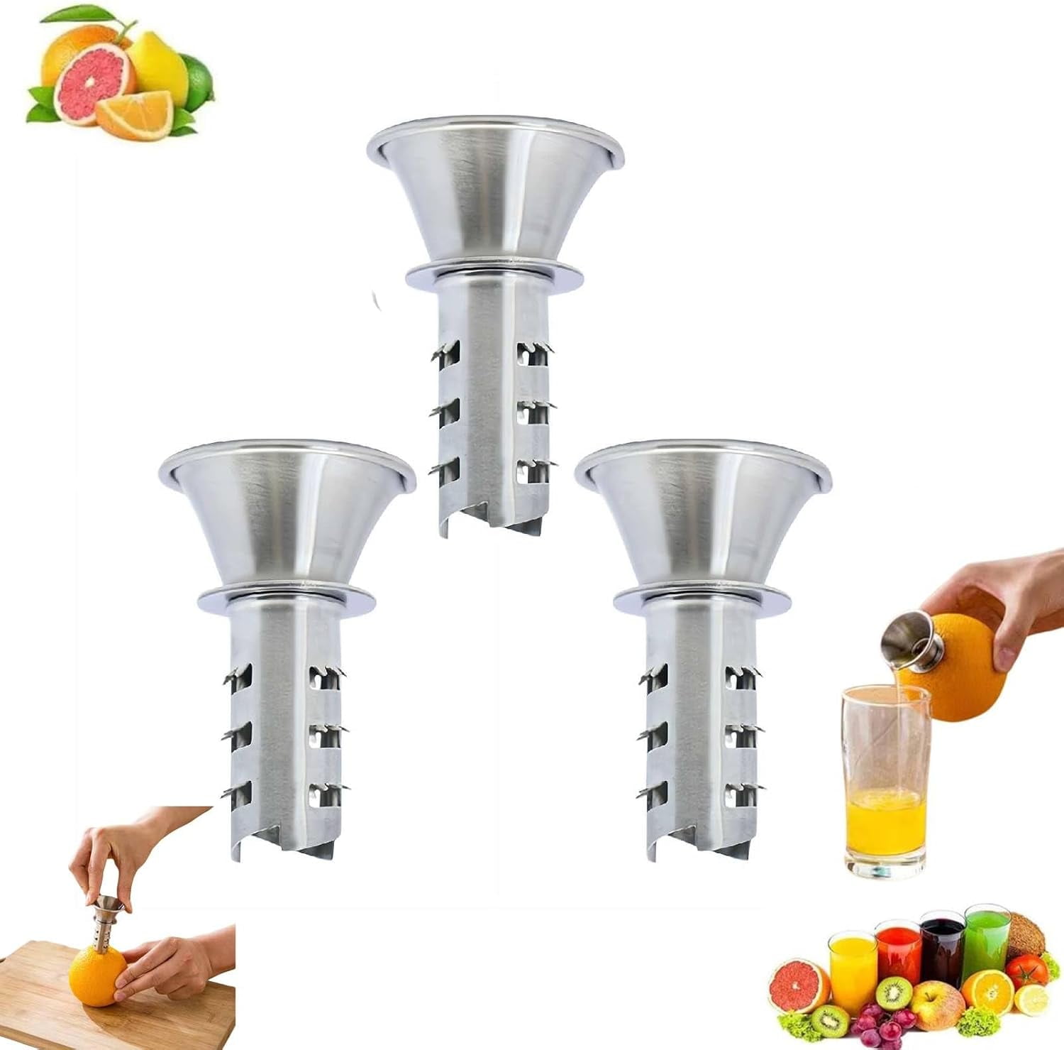 Lemon Squeezer,Stainless Steel Screw Top Lemon Squeezer,Manual Lemon ...