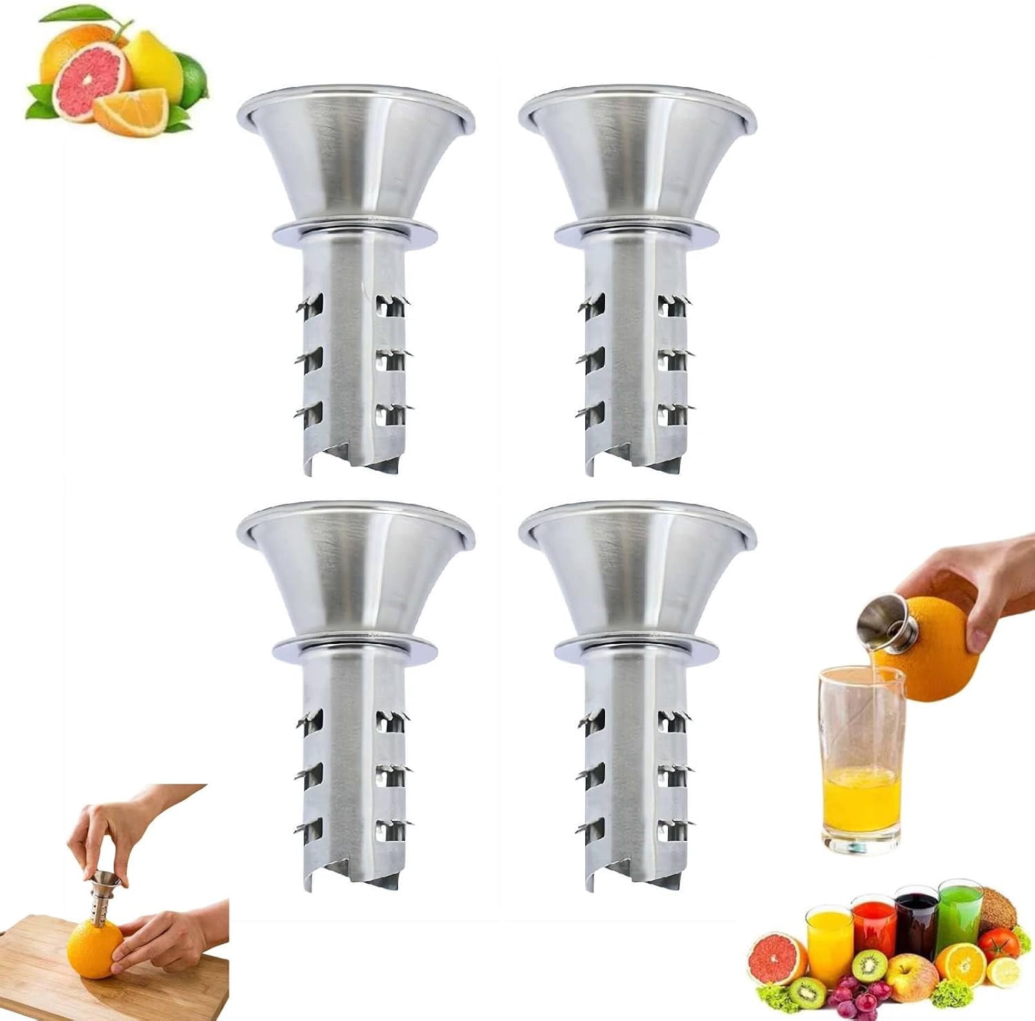 Lemon Squeezer,Stainless Steel Screw Top Lemon Squeezer,Manual Lemon ...