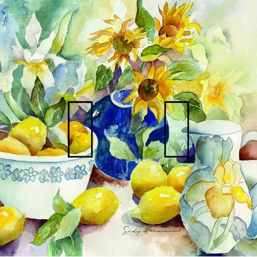 Lemon Table Double Toggle SwitchStix Peel and Stick Art Deco Switch ...