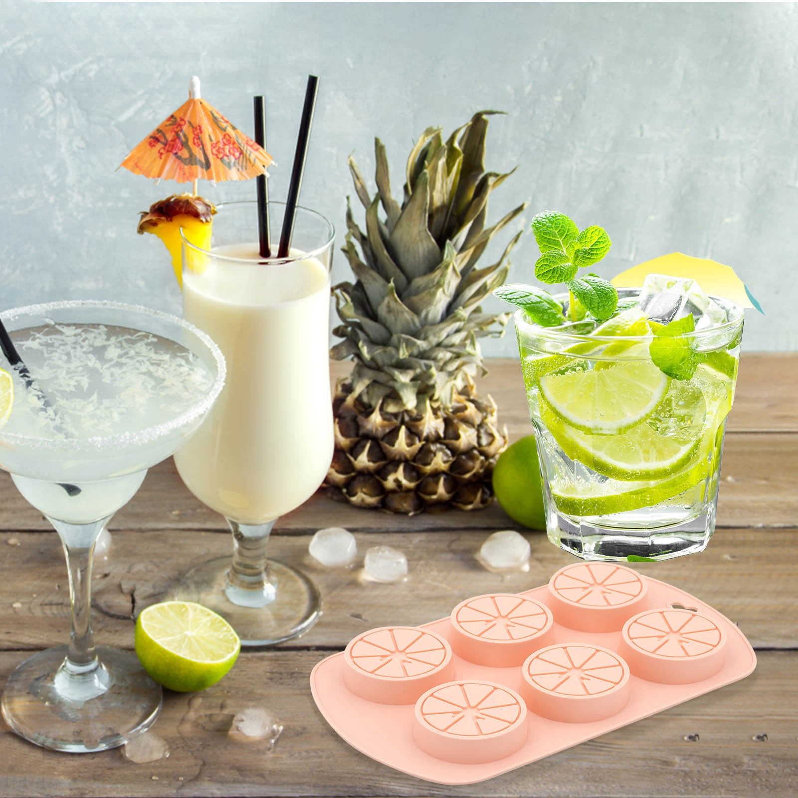 Lemon Tray | 6-Cavity Silicone Mold for Ice, Chocolate & Desserts ...