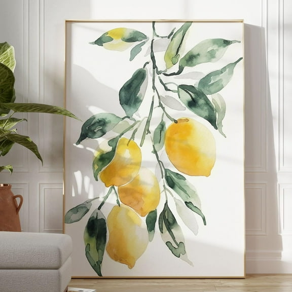Bowl Of Lemons Print Citrus Fruit Print Lemons Kitchen Print Fruit ...