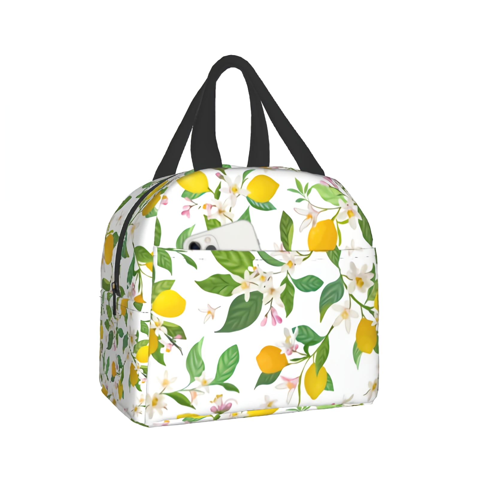 Lemon Tree Insulated Lunch Bag Thermal Lunch Box Containers for Women ...