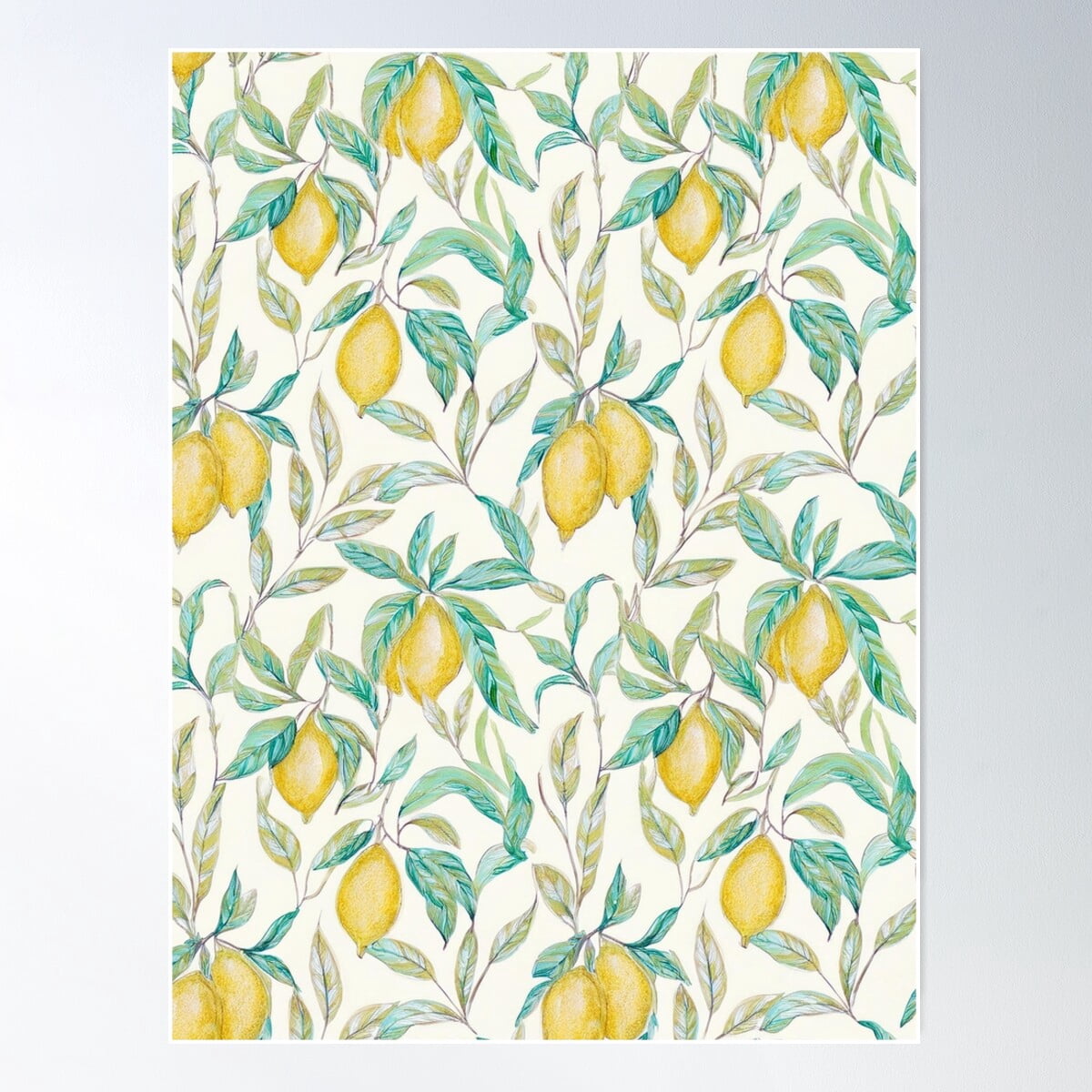 Lemon Tree Poster Wall Art, Modern Wall Decor For Living Room Bedroom ...