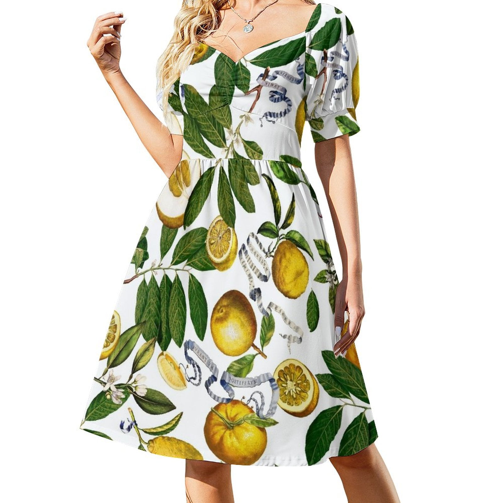 Lemon Tree - White Dress Dress woman Woman clothing - Walmart.com
