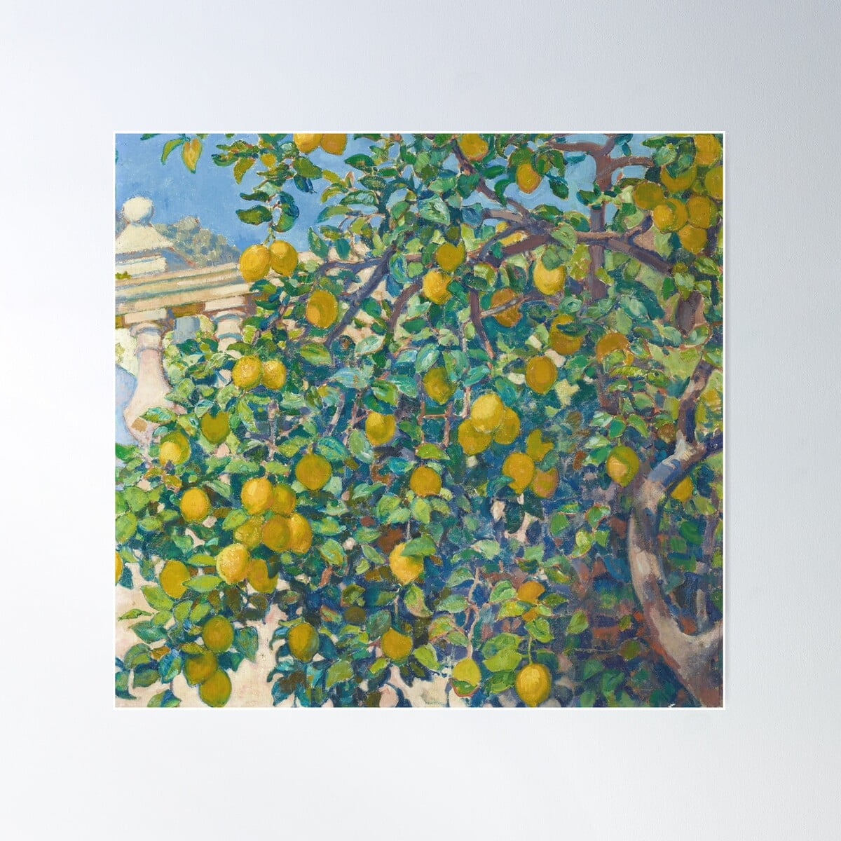 Lemon Trees In La Mortola Pattern Print William Morris 19Th Century ...