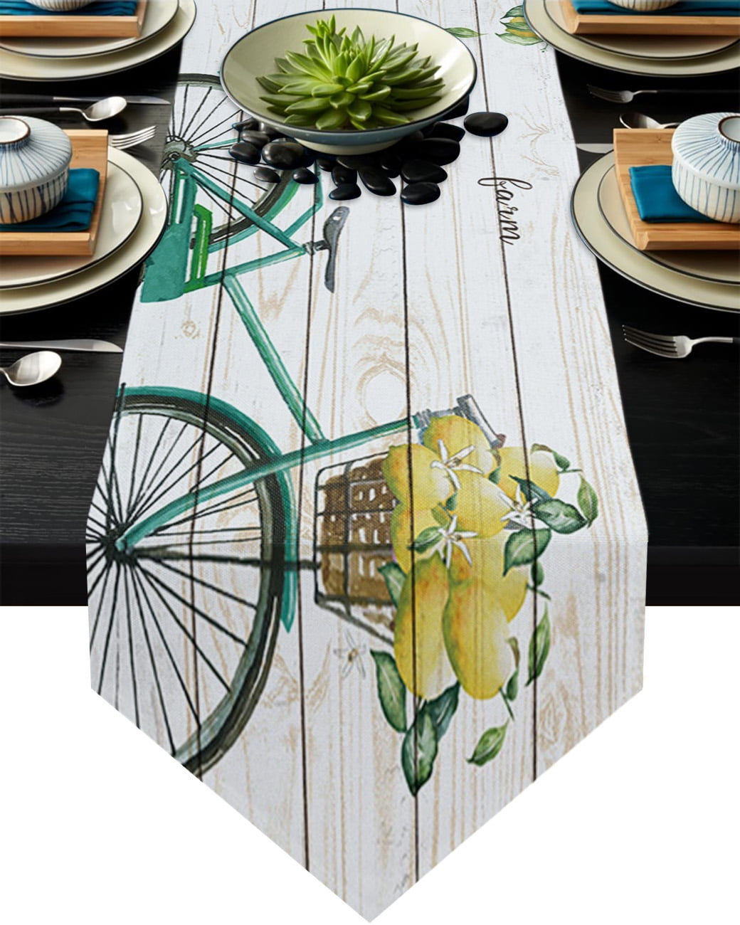 Lemon Truck Lattice Table Runners Wedding ration Modern Dining Table r ...