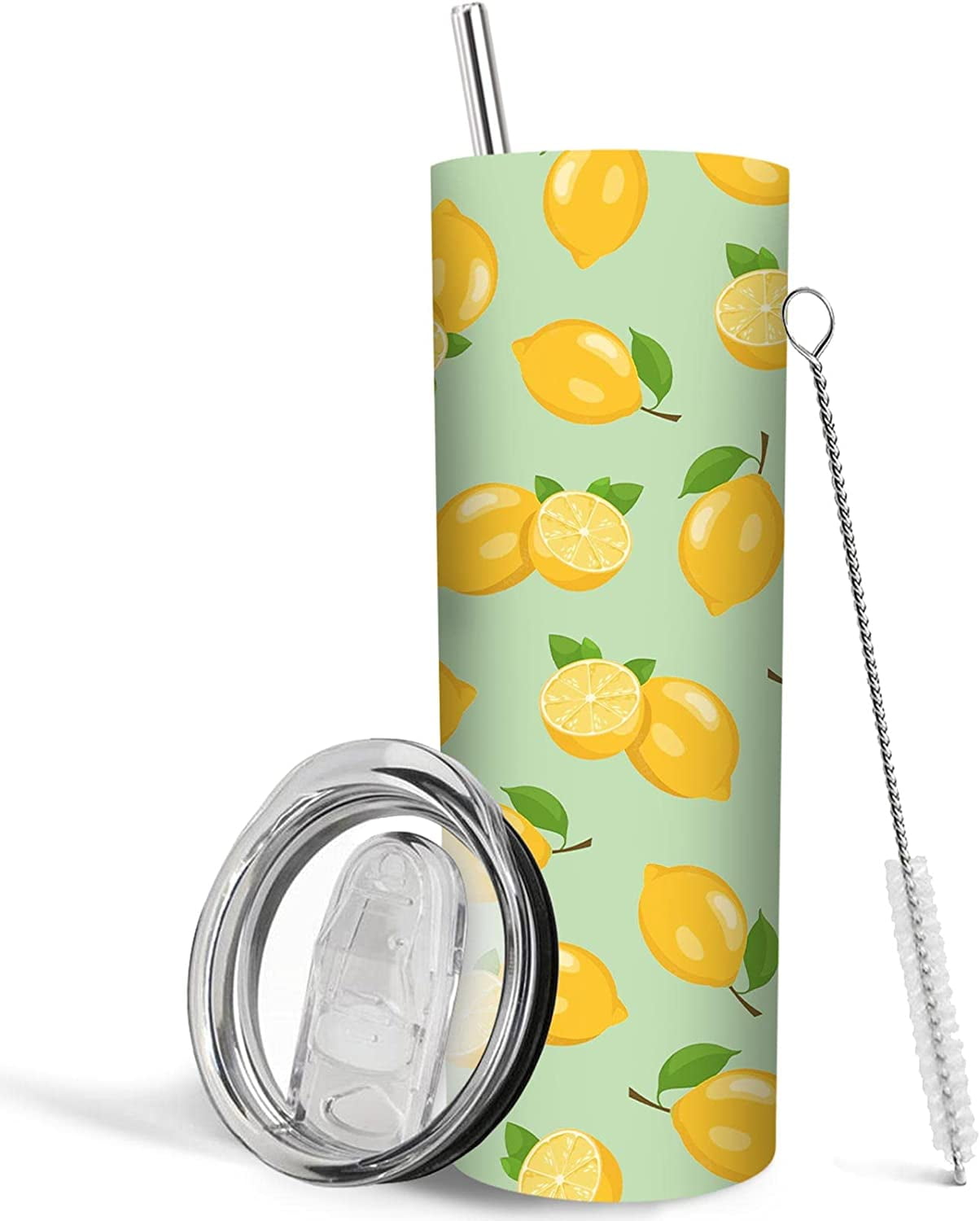 Lemon Tumbler with Straw, Lemon Gifts, Lemon Cups, Lemon Coffee Mug ...
