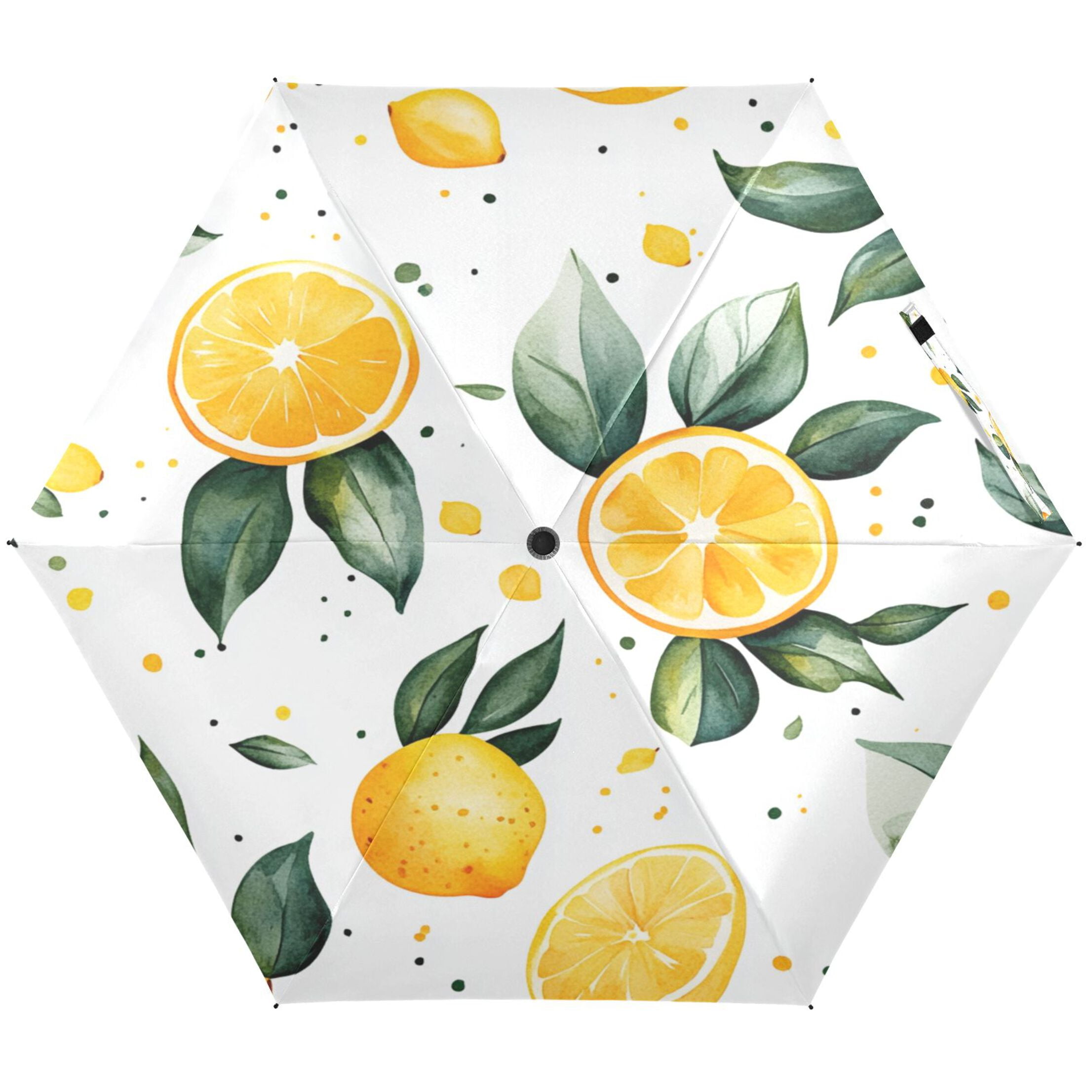 Lemon Umbrellas for Sun Auto Open Close UV50+ Waterproof 5-Fold Compact ...