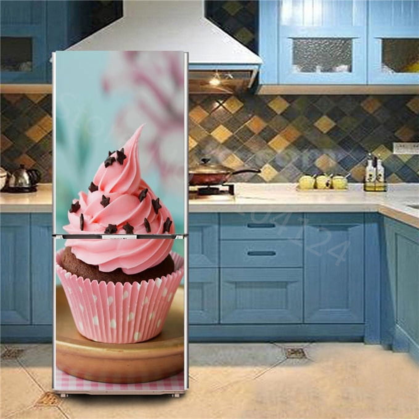 Lemon Vegetable Fruit Sticker For Refrigerator Full Cover Decal Beer ...