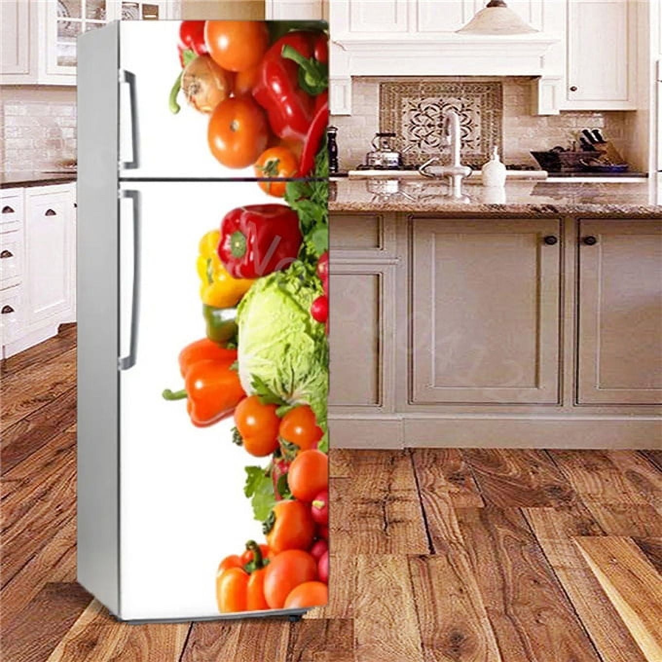 Lemon Vegetable Fruit Sticker For Refrigerator Full Cover Decal Beer ...