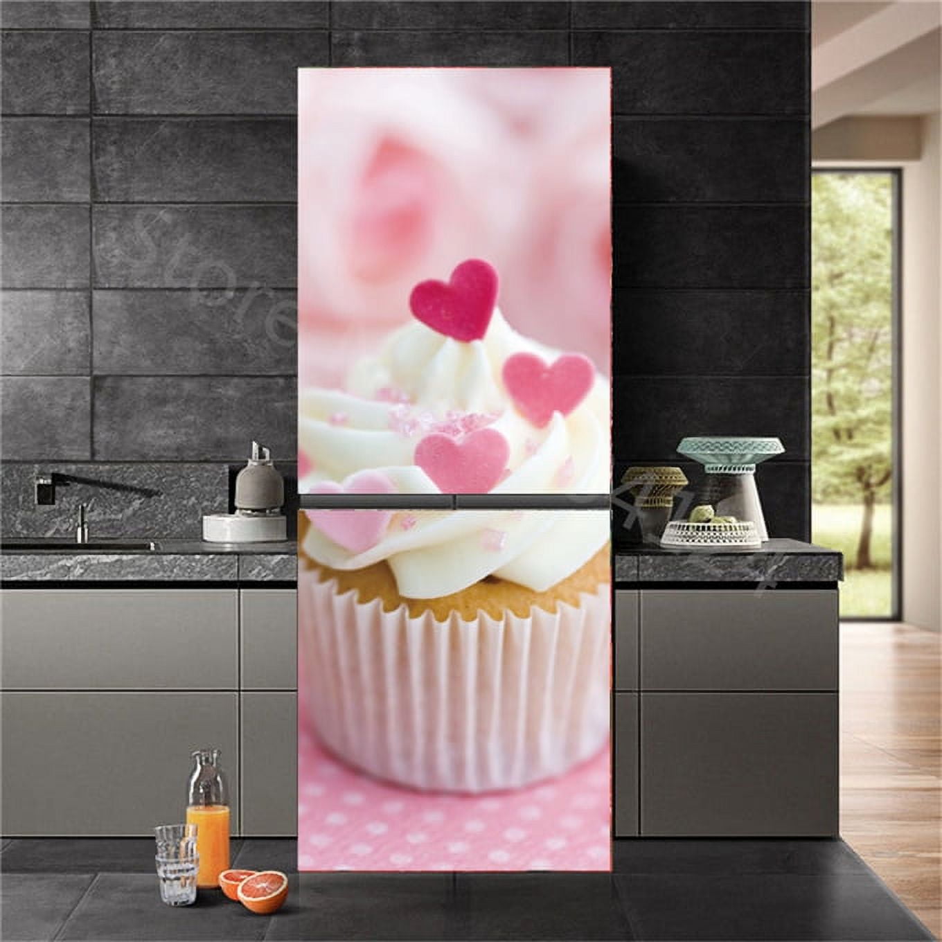 Lemon Vegetable Fruit Sticker For Refrigerator Full Cover Decal Beer ...