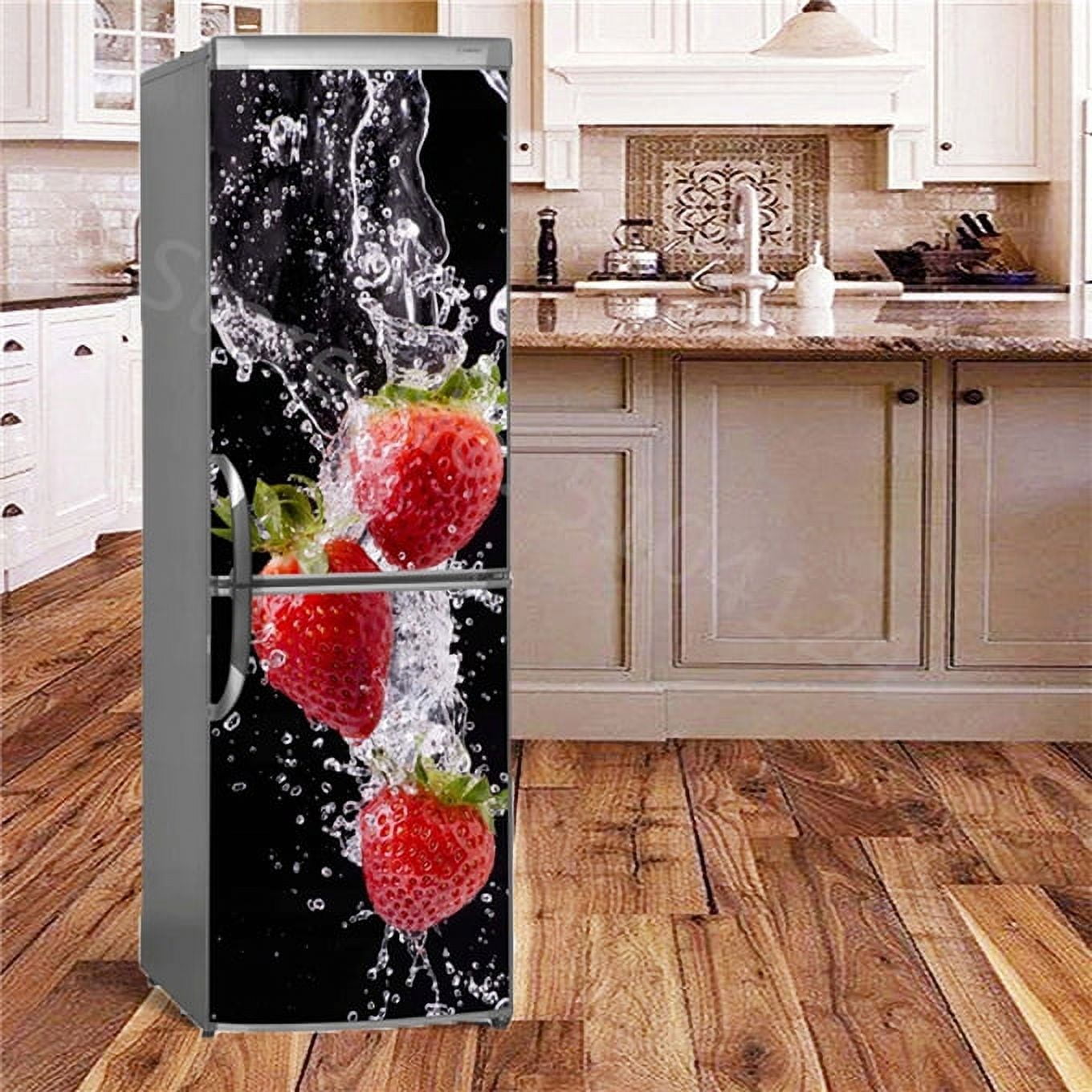 Lemon Vegetable Fruit Sticker For Refrigerator Full Cover Decal Beer ...