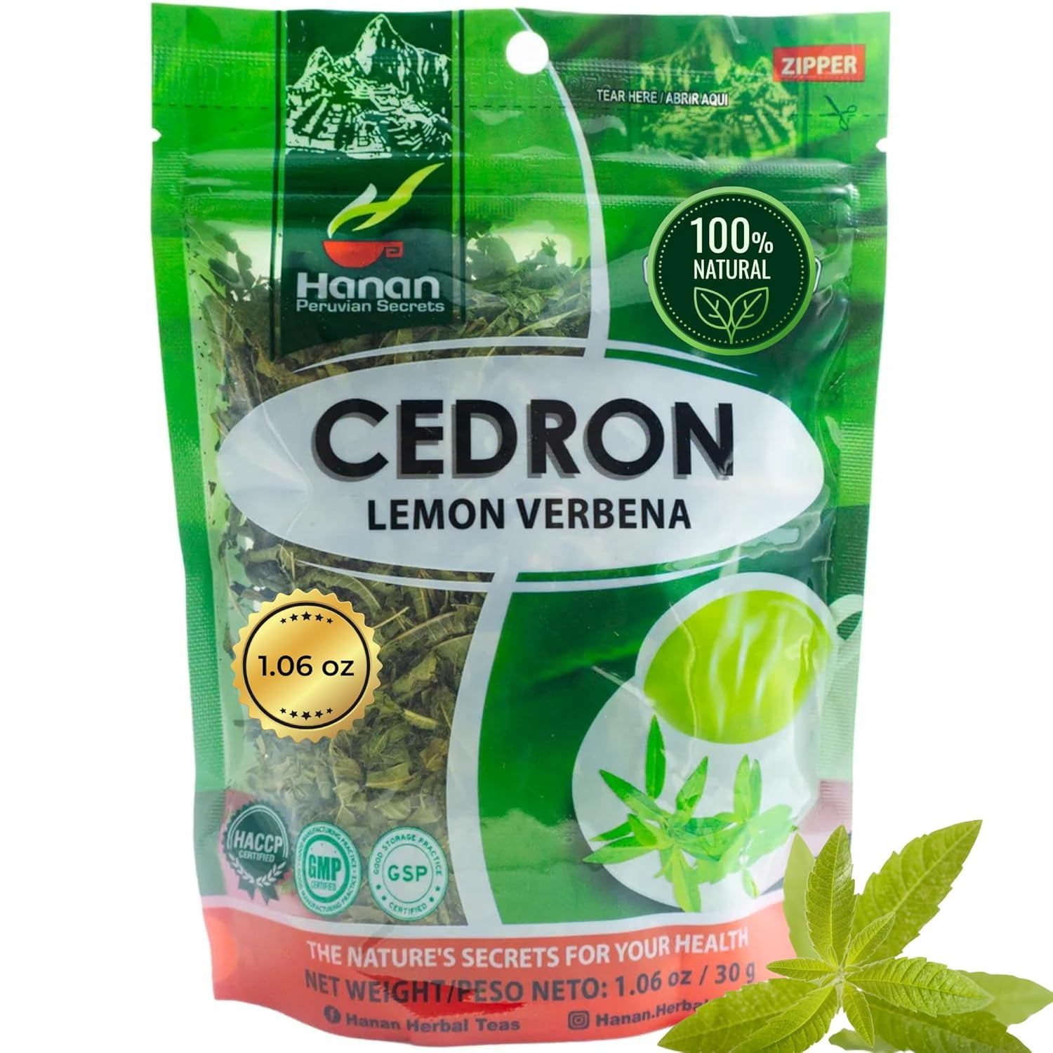 Lemon Verbena (Cedron) Loose Herbs – Herbal Tea All-Natural Beebrush ...