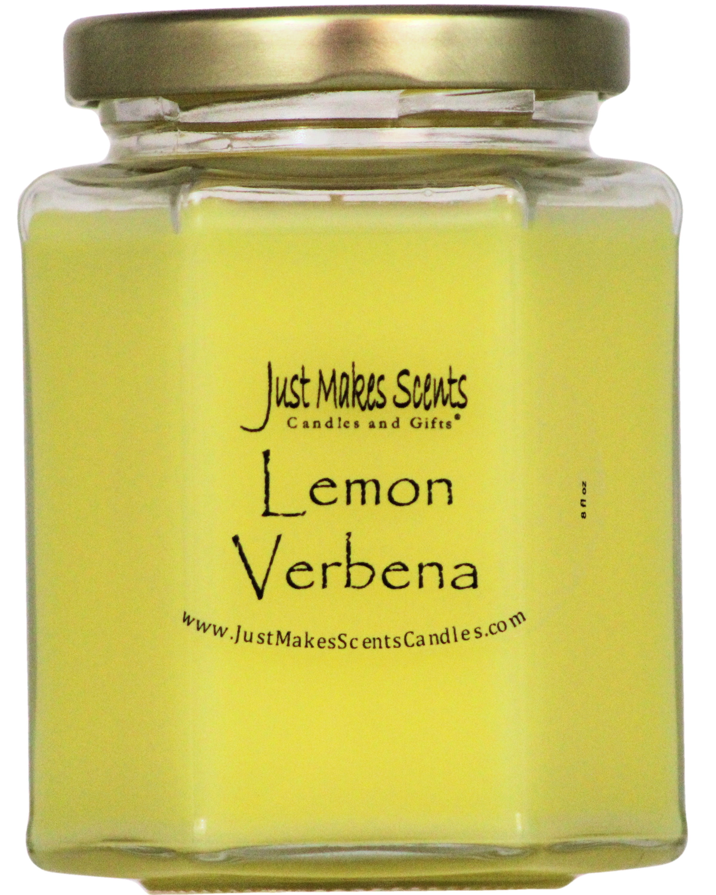 Lemon Verbena Soy Candle -Just Makes Scents - Walmart.com