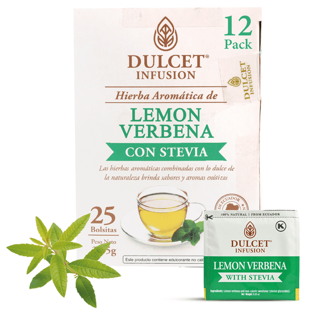 Lemon Verbena Tea Bags - 25 Caffeine Free Tea Bag - Cedron Tea w ...