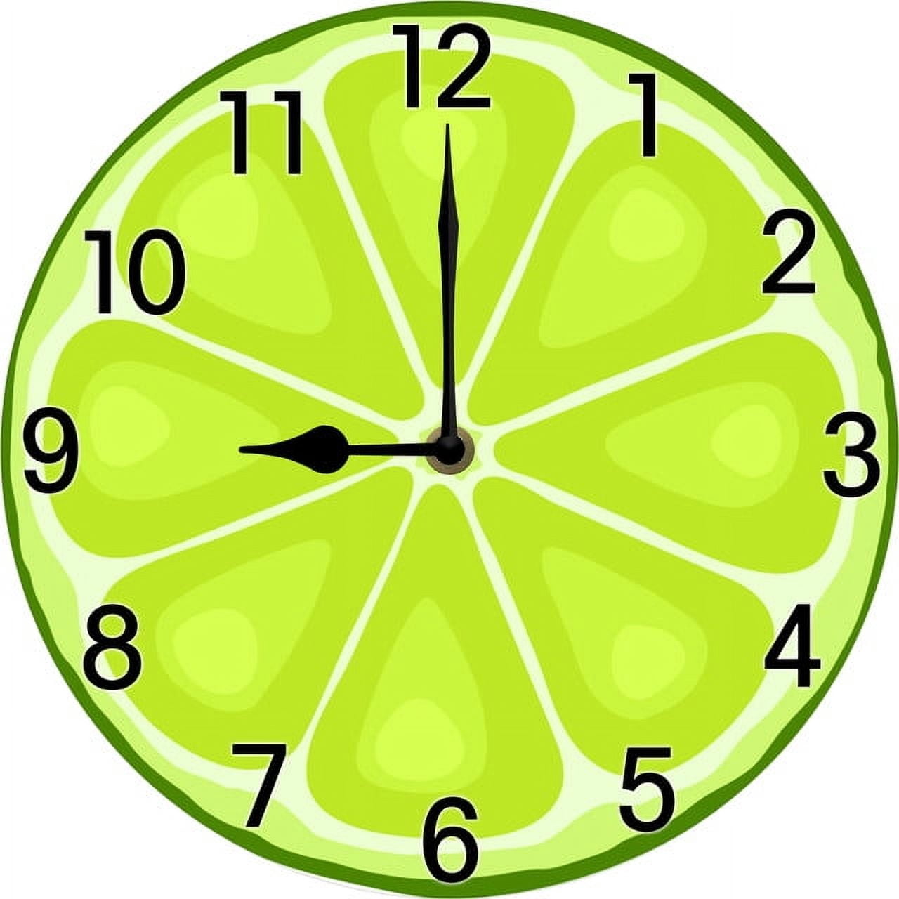 Lemon Wall Clock Kitchen Clocks Farmhouse Wall Decor for Dinning Room ...