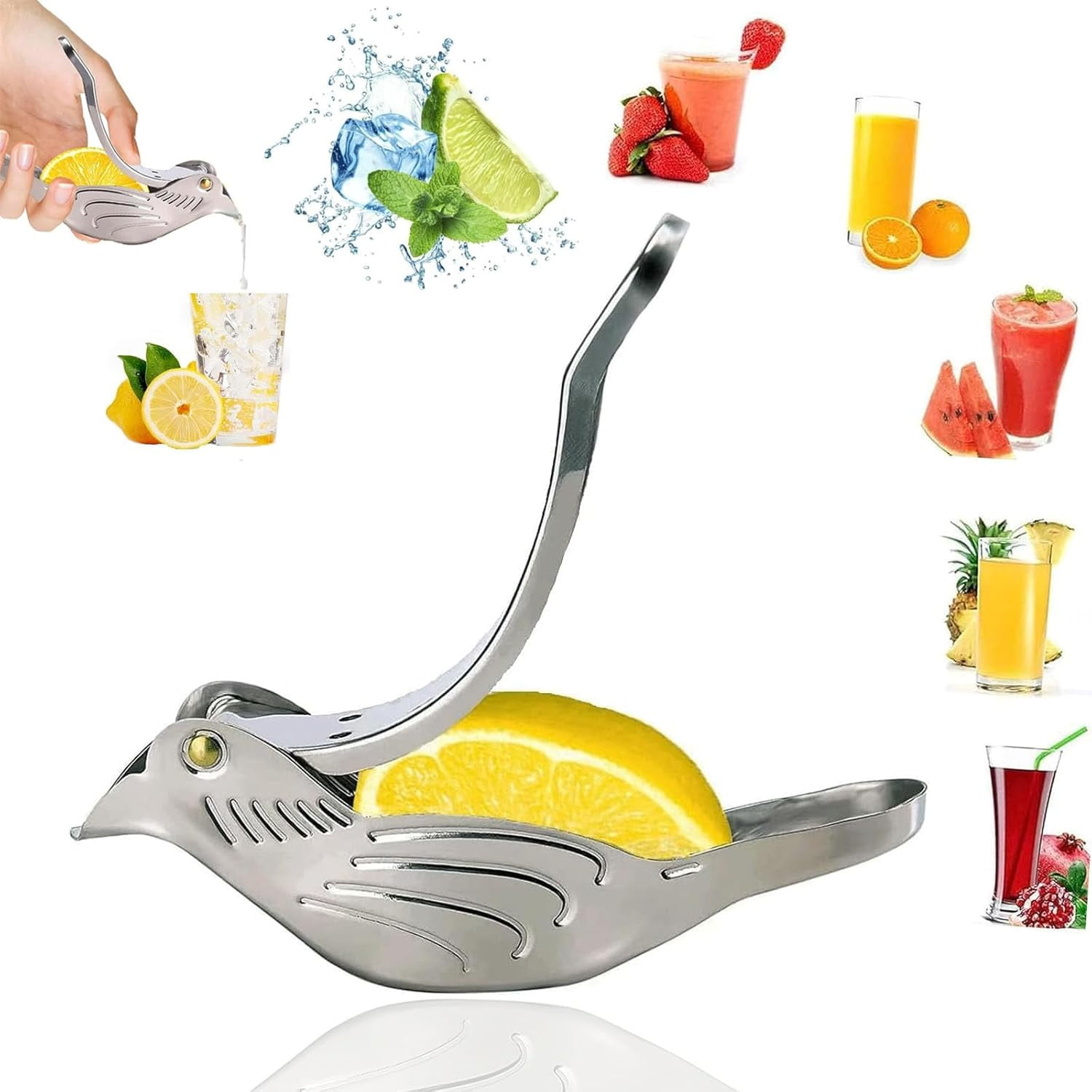 Lemon Wedge Squeezer, Lemon Wedge Bird, Bird Lemon Squeezer with Pour Spout, Bird Lime Squeezer ...