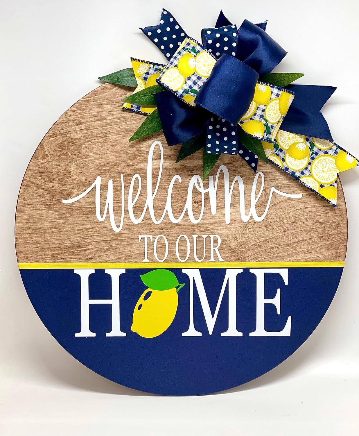 Lemon Welcome Door Hanger | Lemon Door Hanger | Summer Door Hanger ...