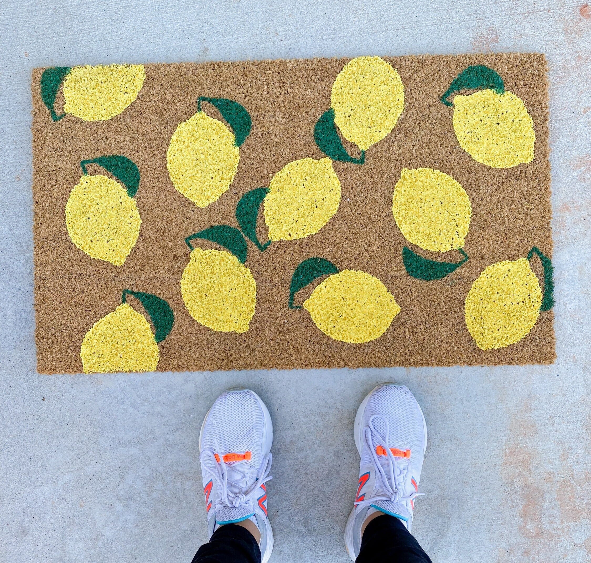 Lemon Welcome Mat - Spring Doormat - Summer Doormat - Lemon Doormat ...