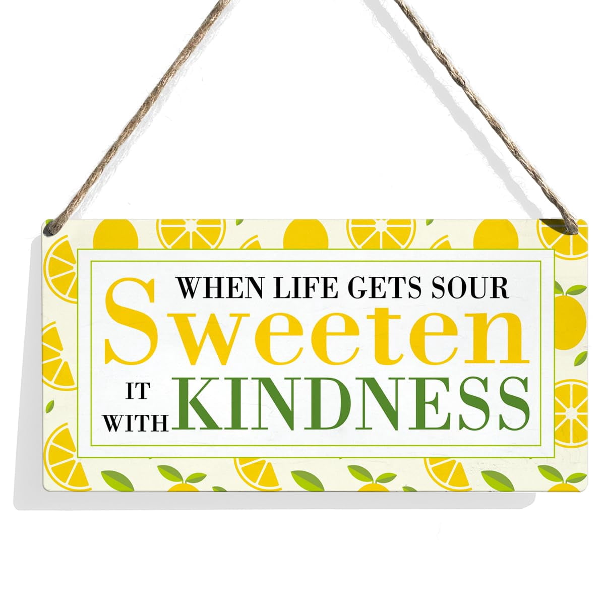 Lemon Wooden Rustic Signs EC36 Home Wall Decor, Country when Life Gets ...