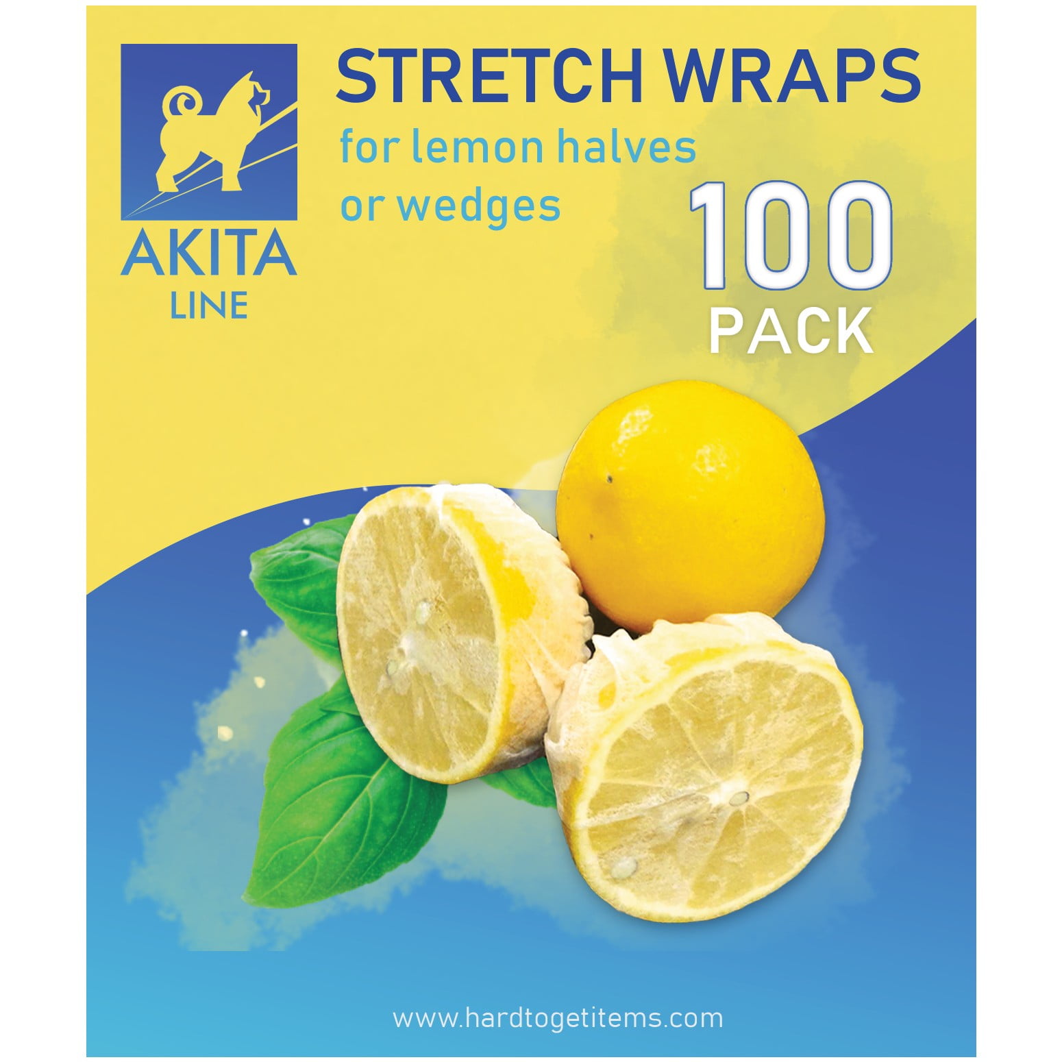 Akita Line Lemon Wraps, Elastic White Cloth Covers for Lemon Halves ...