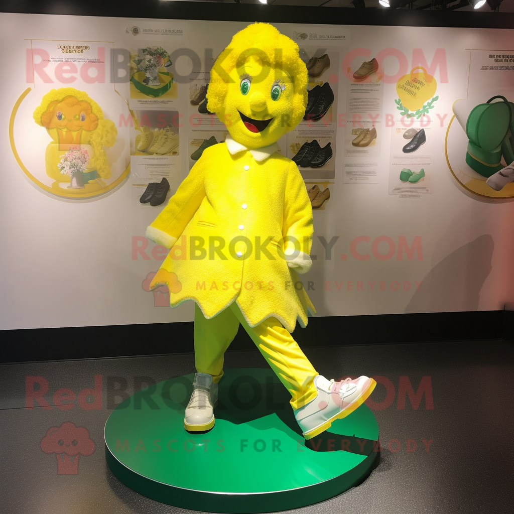 Lemon Yellow Irish Dancing Shoes REDBROKOLY mascot costume character ...