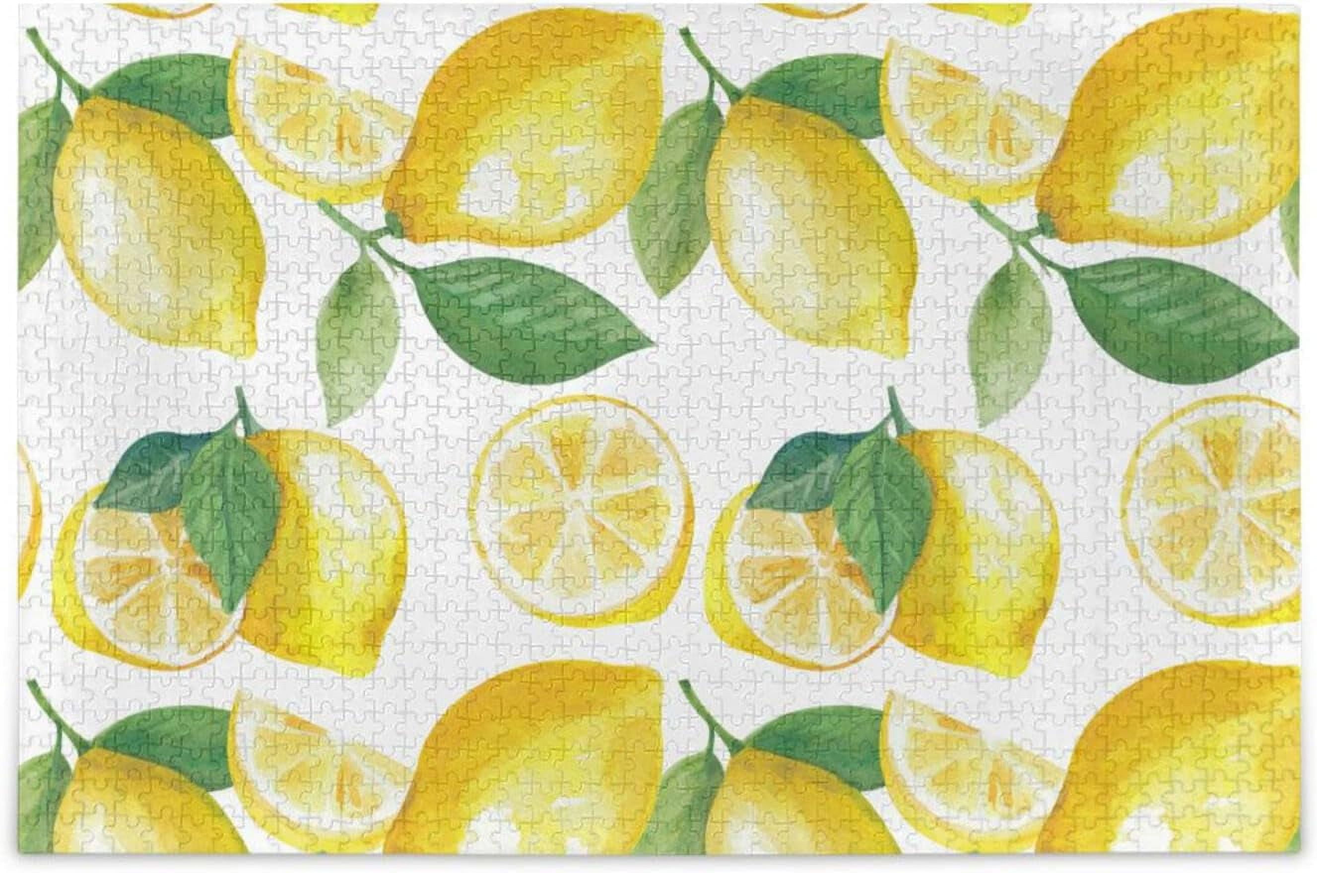 Lemon Yellow Jigsaw Puzzles 500 PiecesPuzzles for Adults Family Game ...