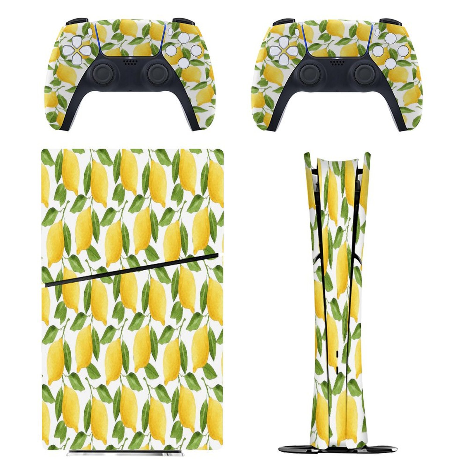 Lemon Yellow PS5/PS5 Pro/PS5 Slim Digital Disc Skin Sticker For Console ...