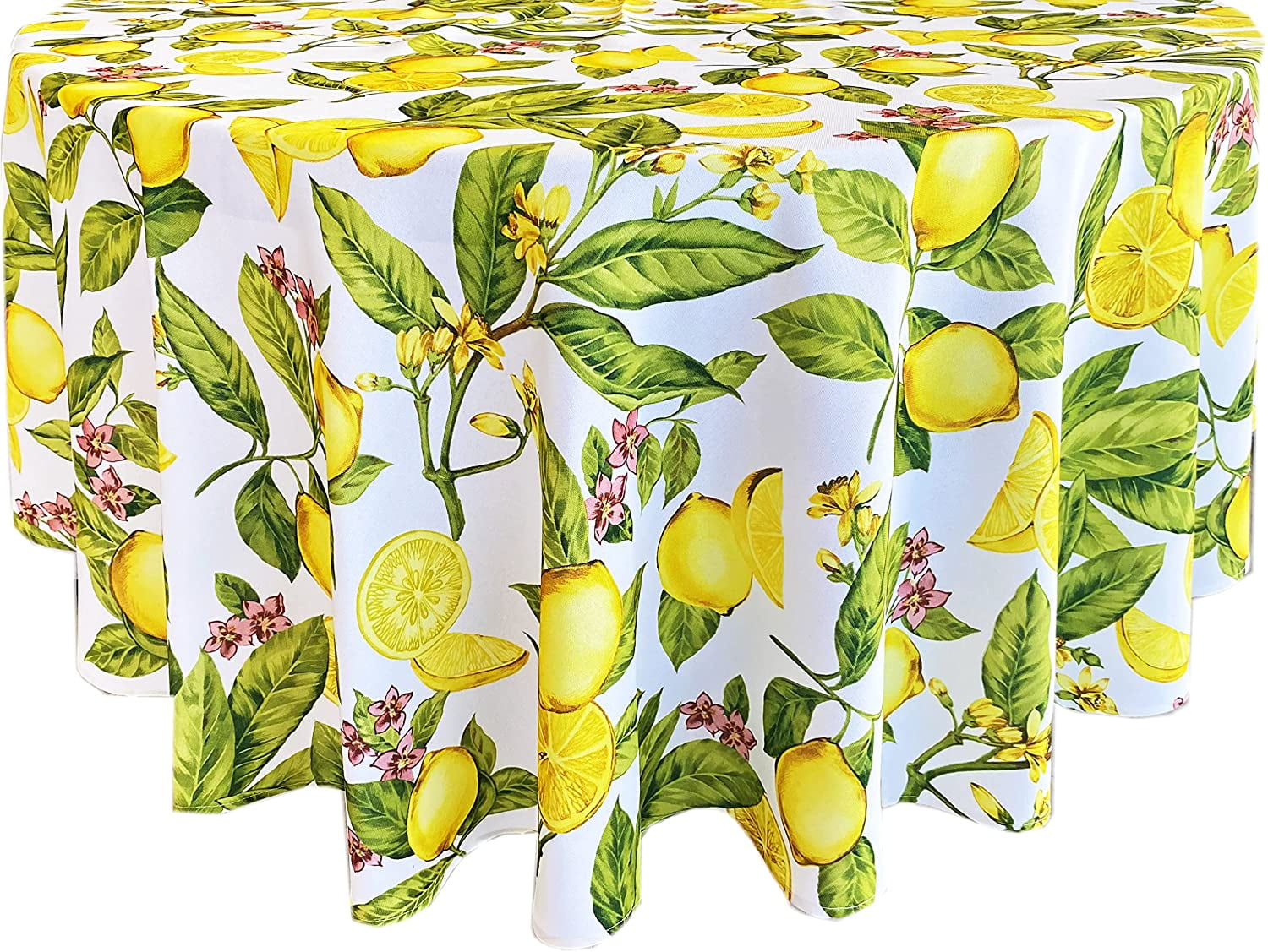 Lemon Zest Botanical Print Indoor Outdoor Heavy Weight Fabric ...
