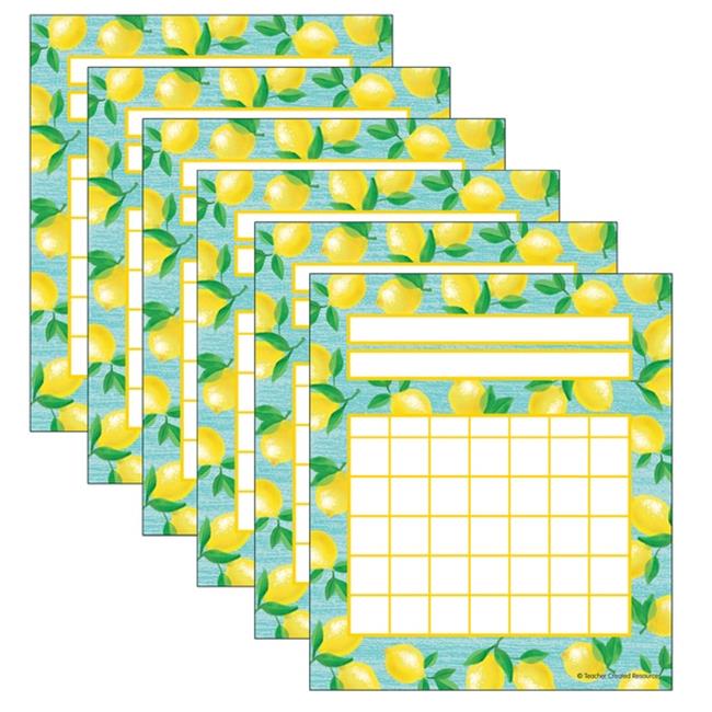 Lemon Zest Incentive Chart - Pack of 6 - Walmart.com