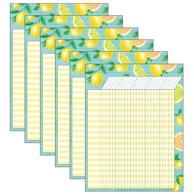 Lemon Zest Incentive Chart - Pack of 6 - Walmart.com
