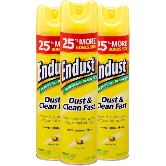 Lemon Zest Multi-Surface Dusting and Cleaning Spray, Lemon Zest, 3-Pack ...