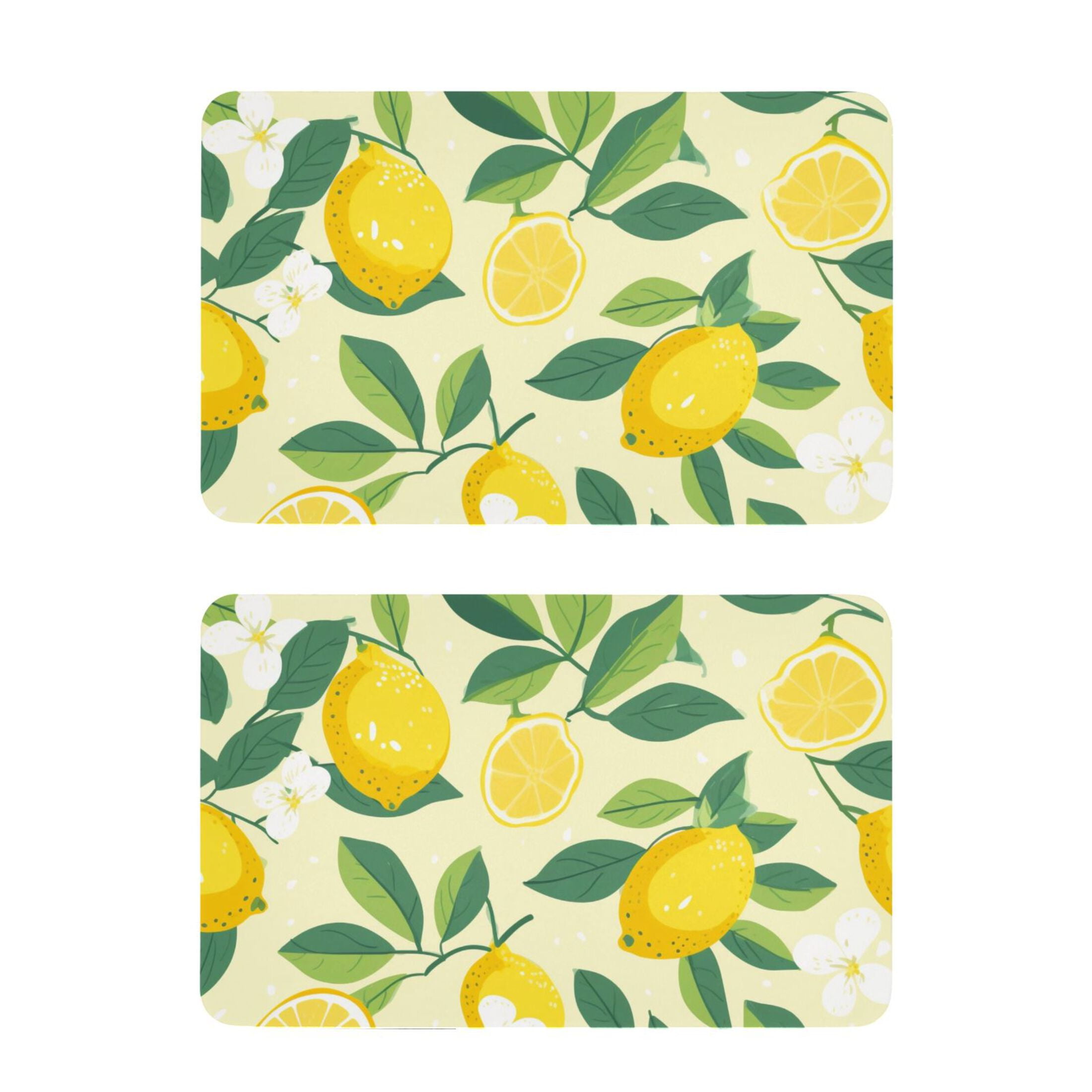 Lemon and Leaf Fridge Magnetic Sticker Refrigerator Magnets Kitchen ...
