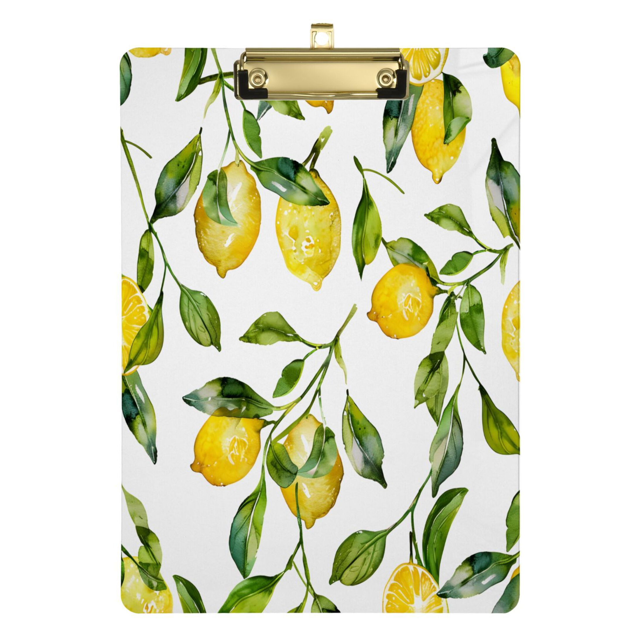 Lemon and Leaves Acrylic Clipboards A4 Standard Letter Size Clipboard ...