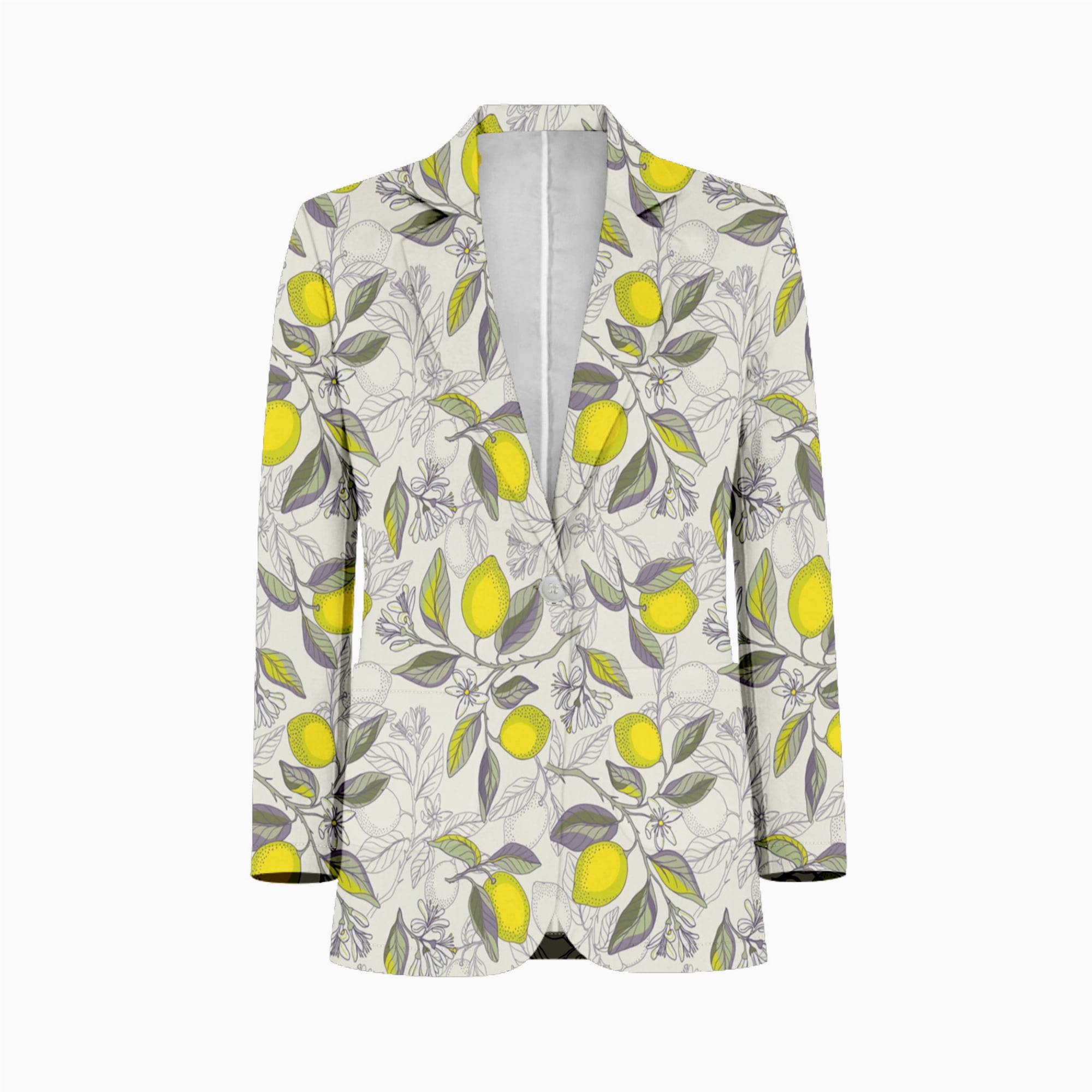 Lemon pattern Customized Men's Suits full man Shawl Collar Gentleman ...