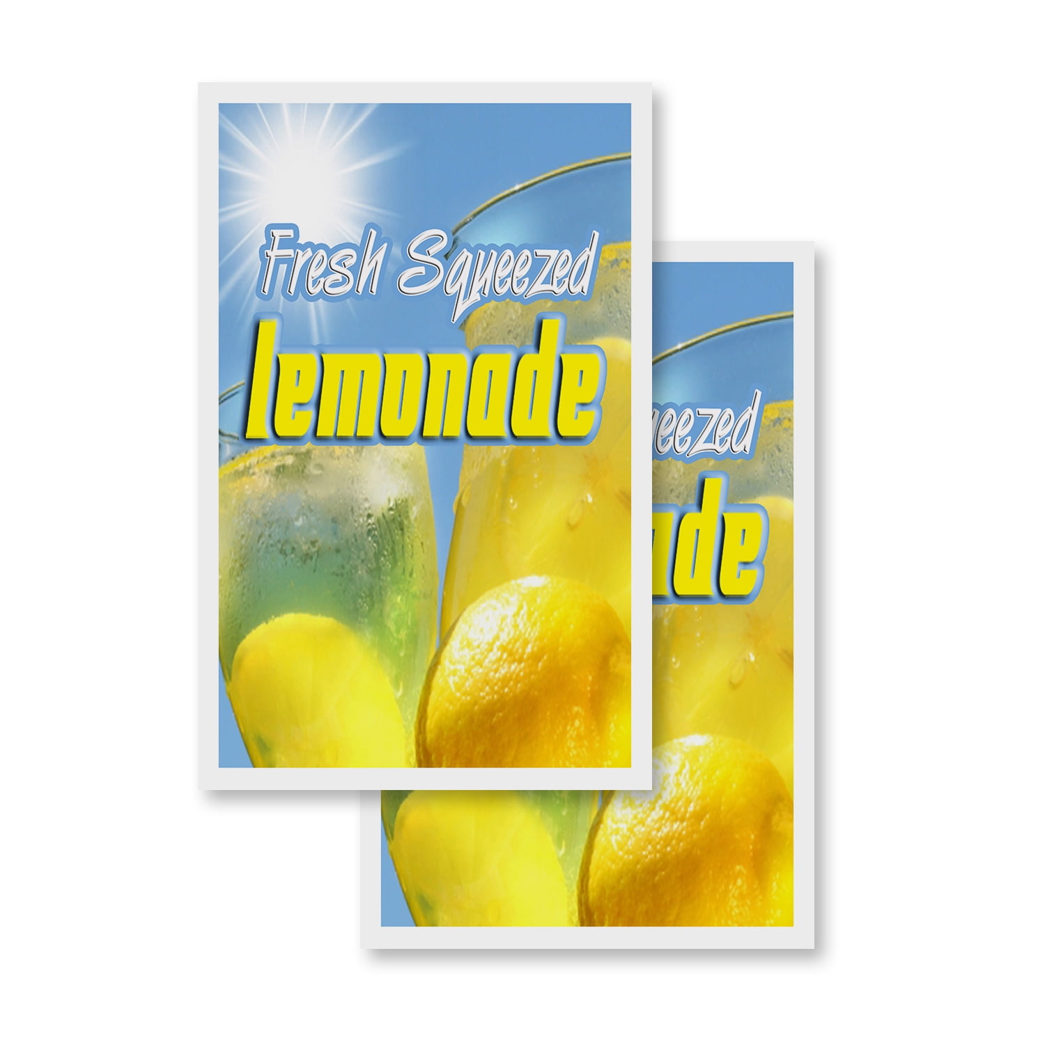 Lemonade (2-PACK) 24" x 36" Vinyl Decals | Sign Insert Peel & Stick ...