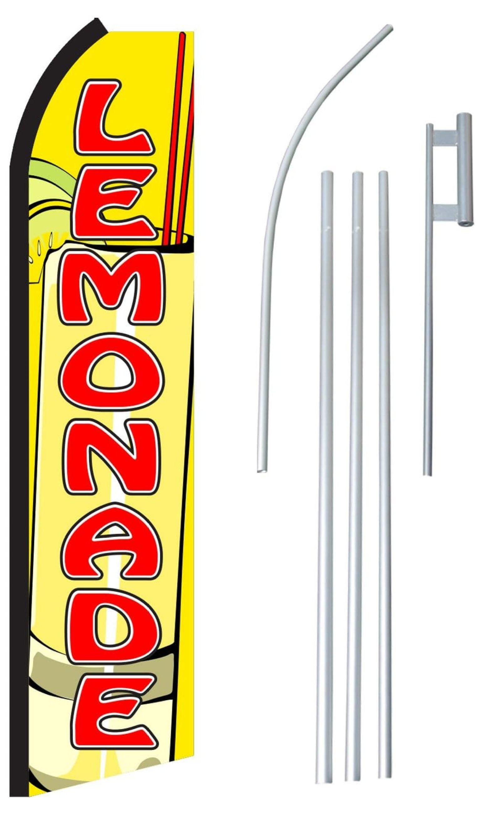 - "Lemonade" Complete Flag Kit - Includes 12' Swooper Business Flag ...