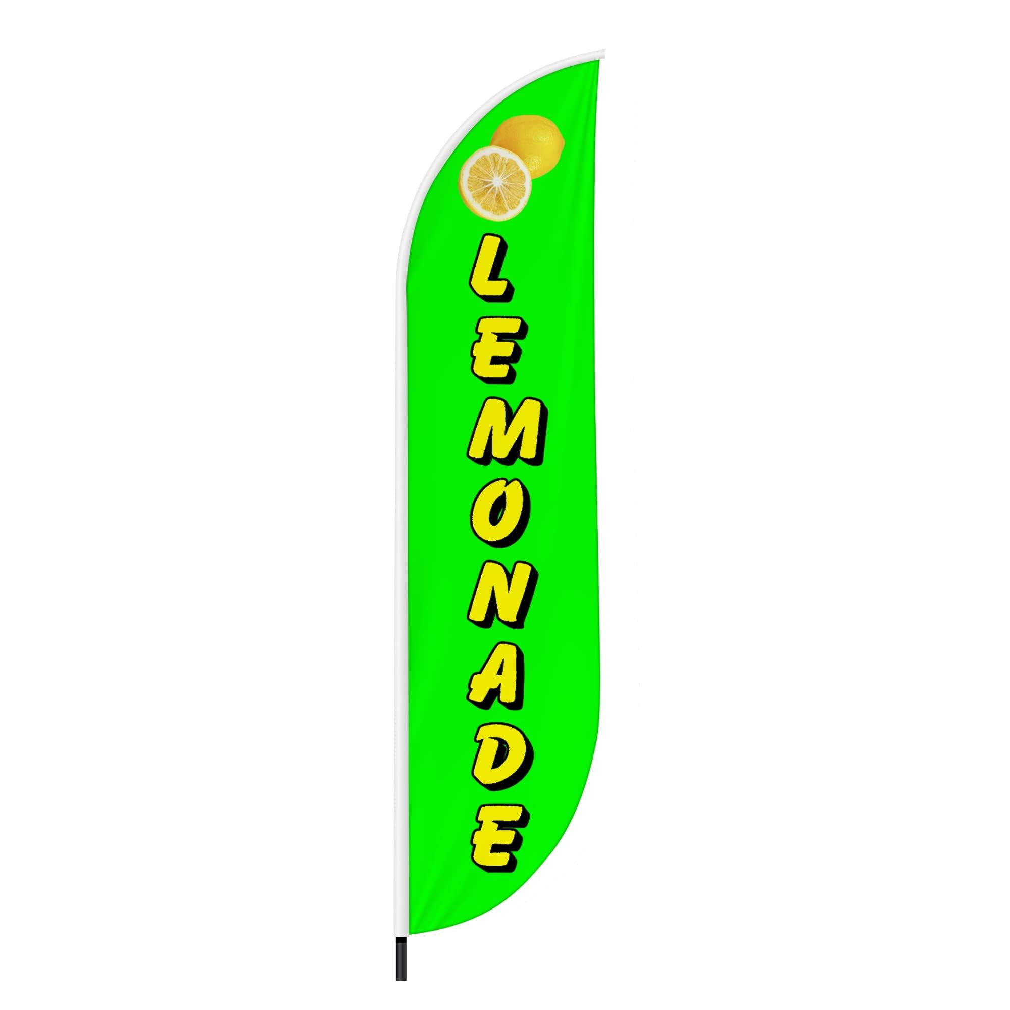 Lemonade Feather Flag(11.5feetX2.5feet) by DreamController | Outdoor ...