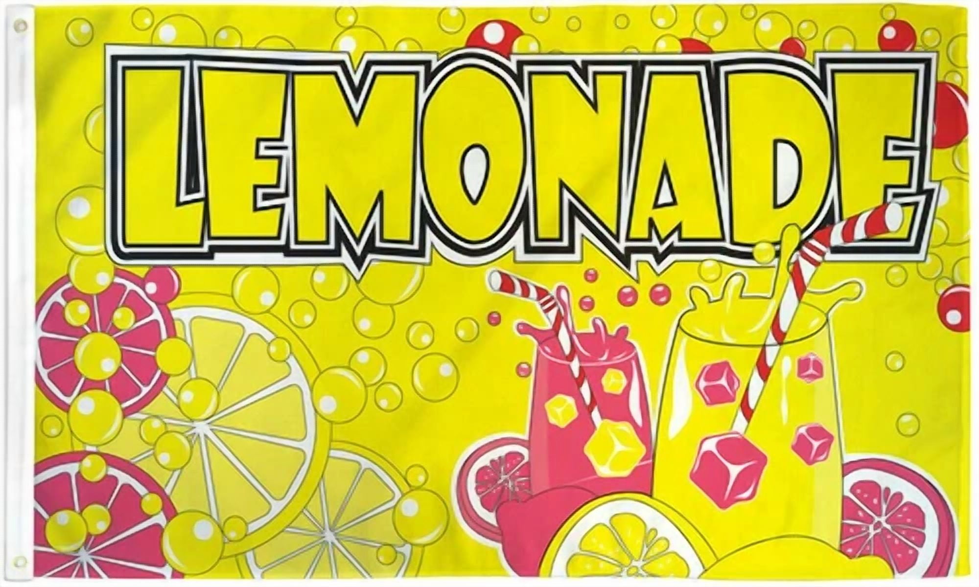 Lemonade Flag Business Concession Stand Sign 3X5 Ft Banner Lemon Food ...