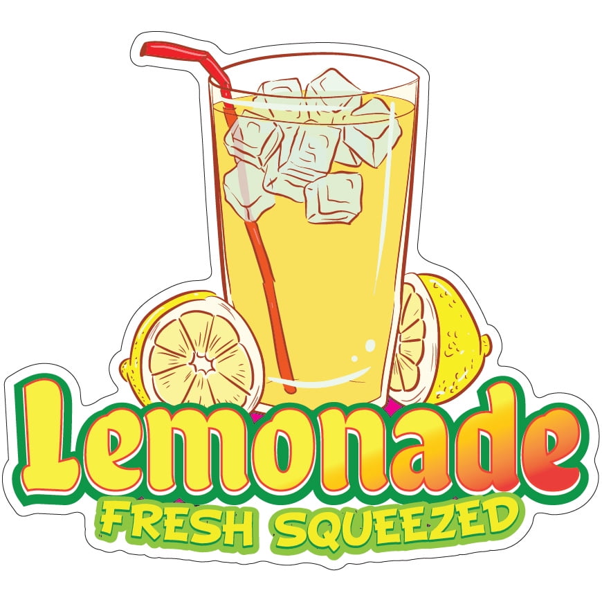 Lemonade Fresh Squeezed 8" Decal Concession Stand Food Truck Sticker ...