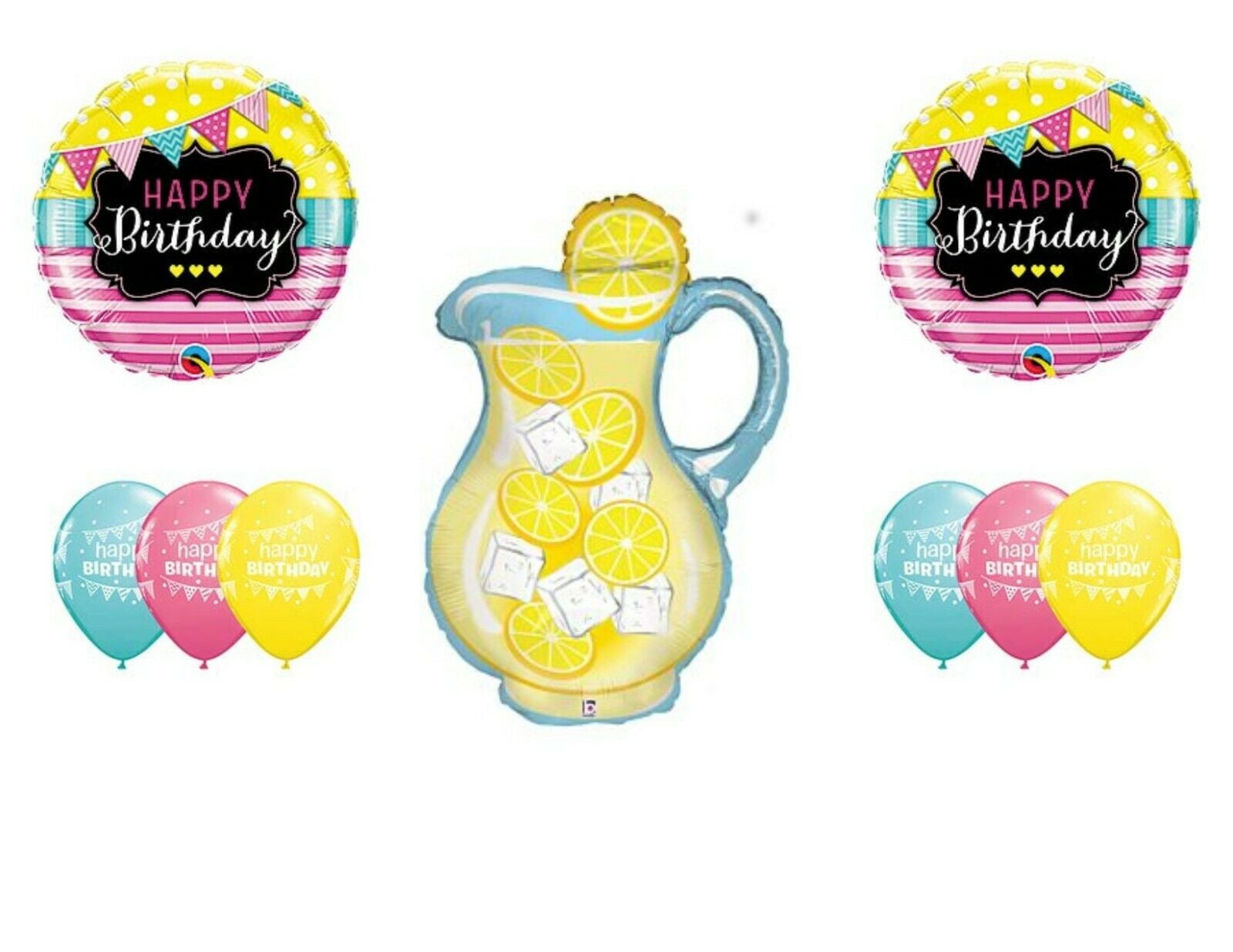Lemonade Pennant Happy Birthday Party balloons Decoration Supplies ...